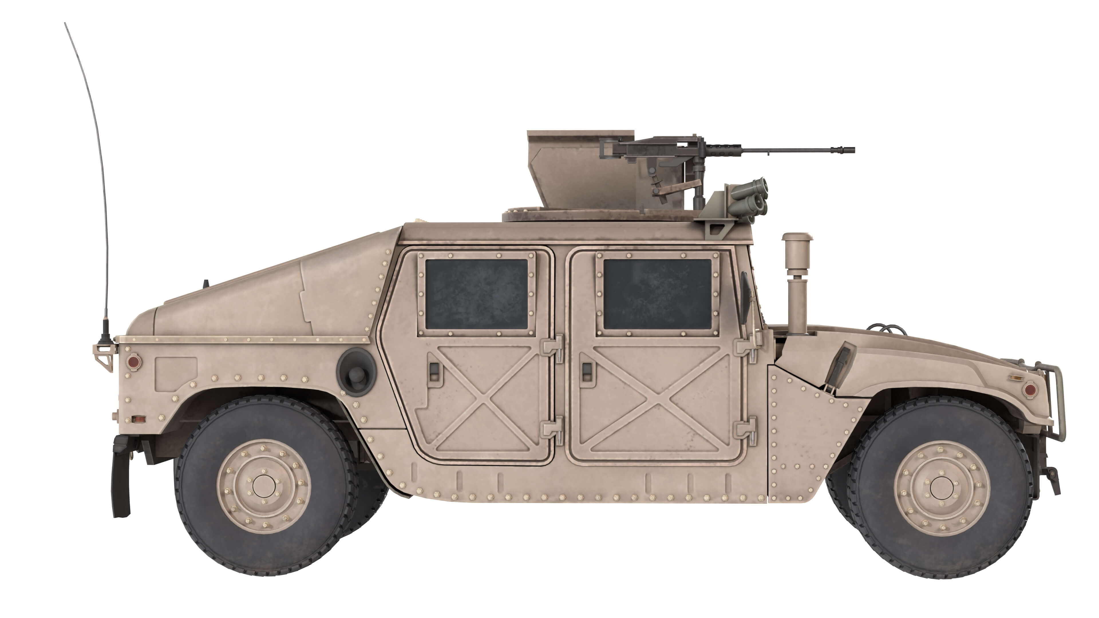 Hummer H1 Hmmwv Tank - 3D Model by 3dstudio