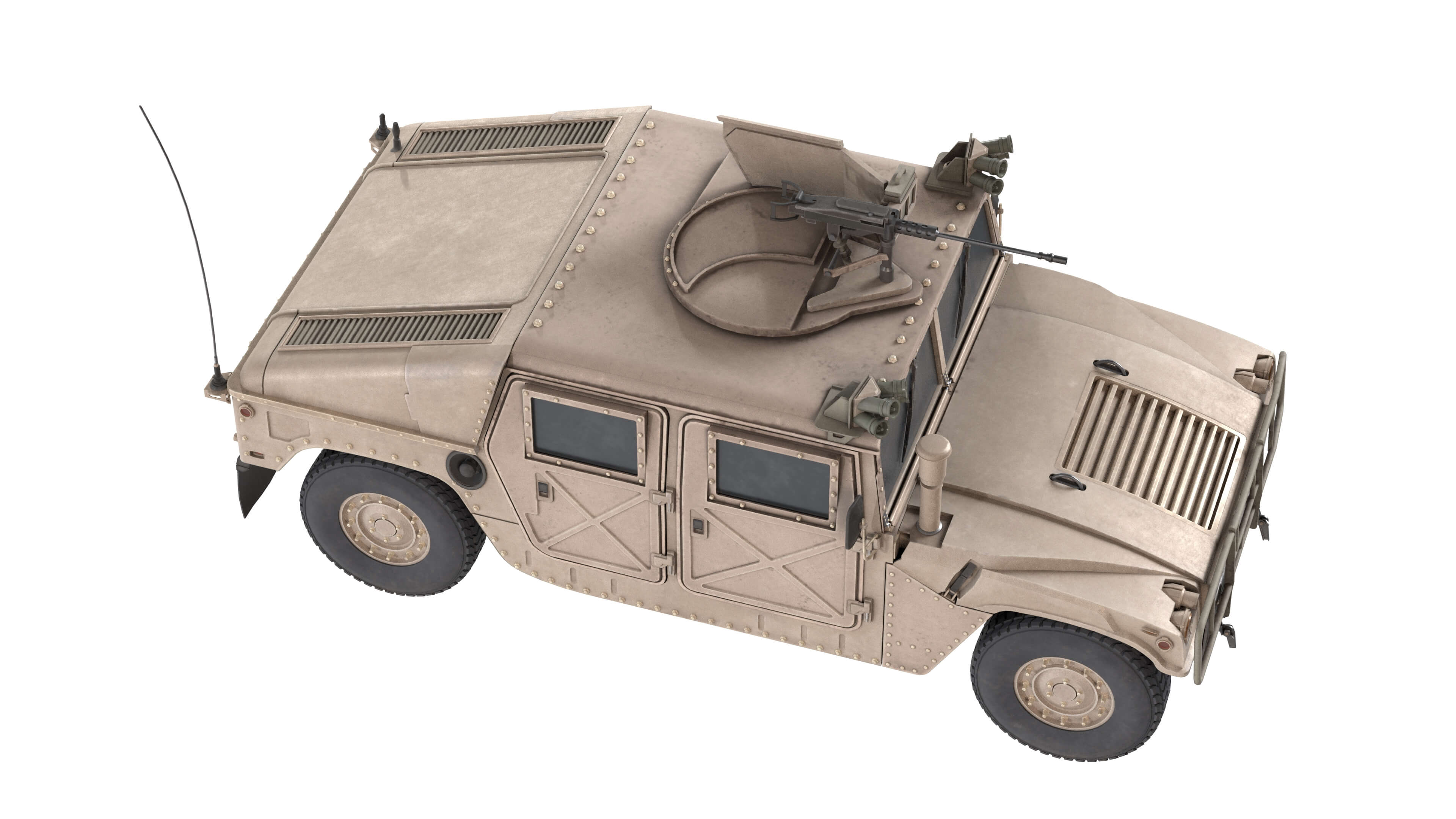 Hummer H1 Hmmwv Tank - 3D Model by 3dstudio
