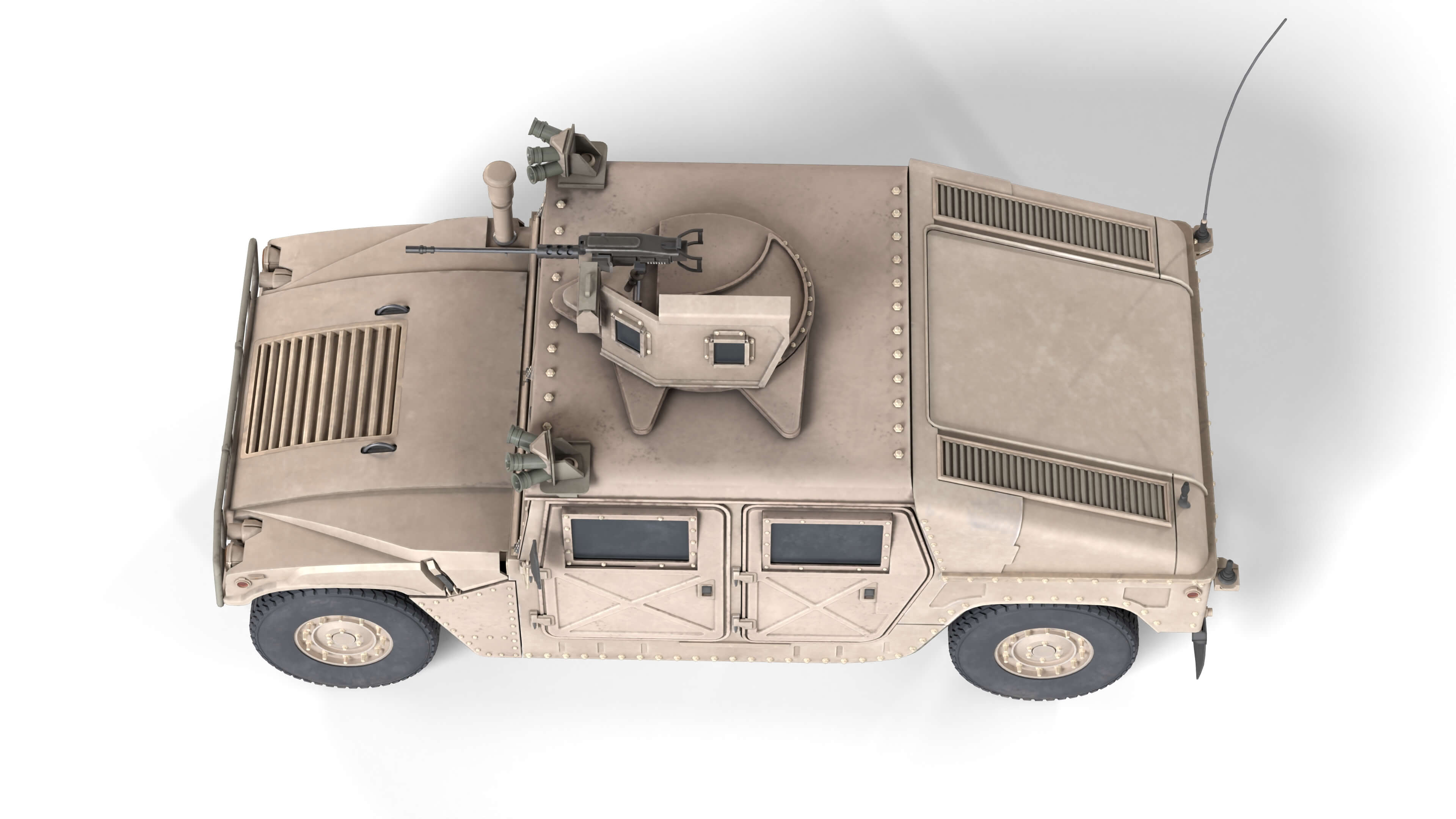 Hummer H1 Hmmwv Tank - 3D Model by 3dstudio