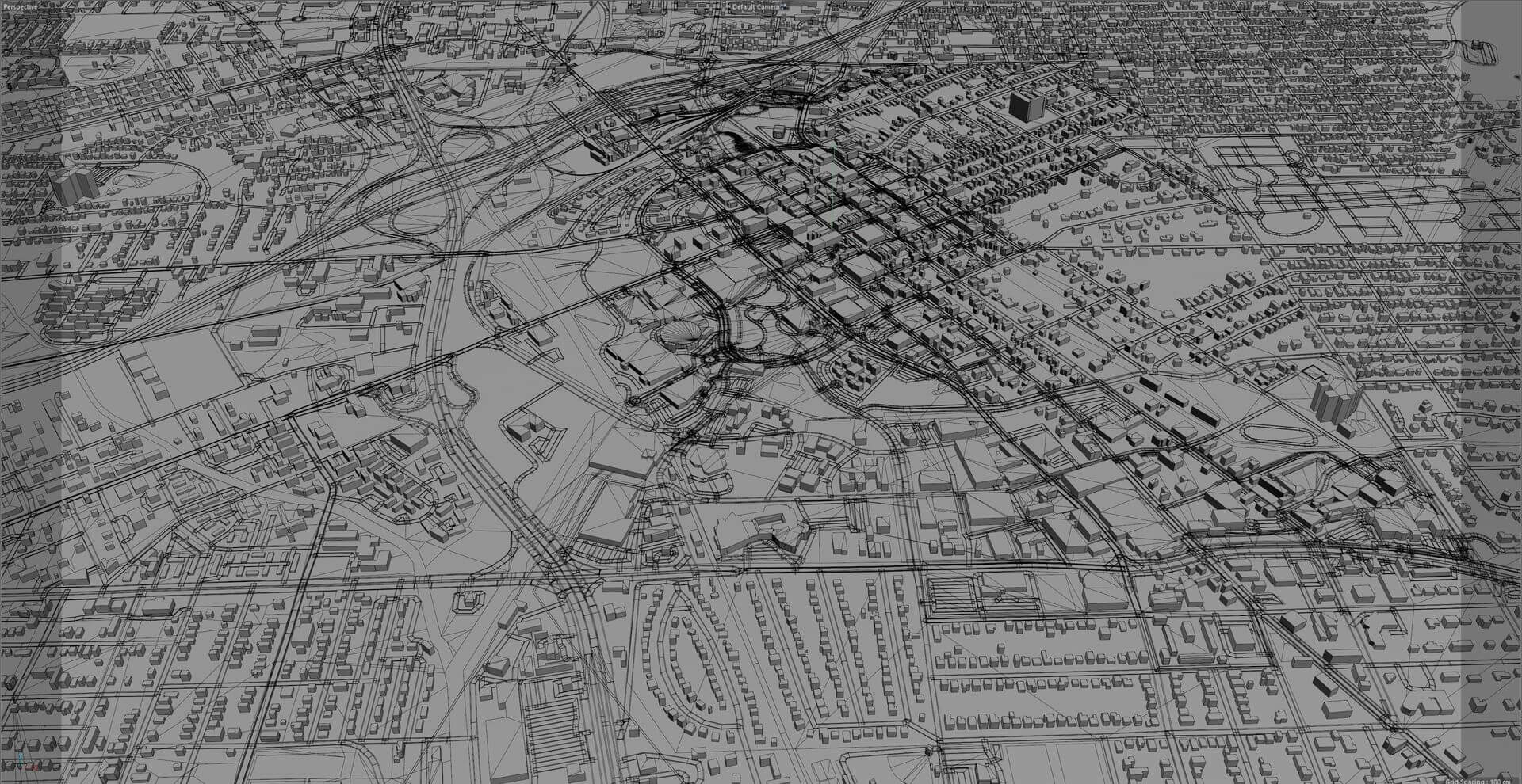 Huntsville, Alabama USA 50km - 3D Model by 3dstudio