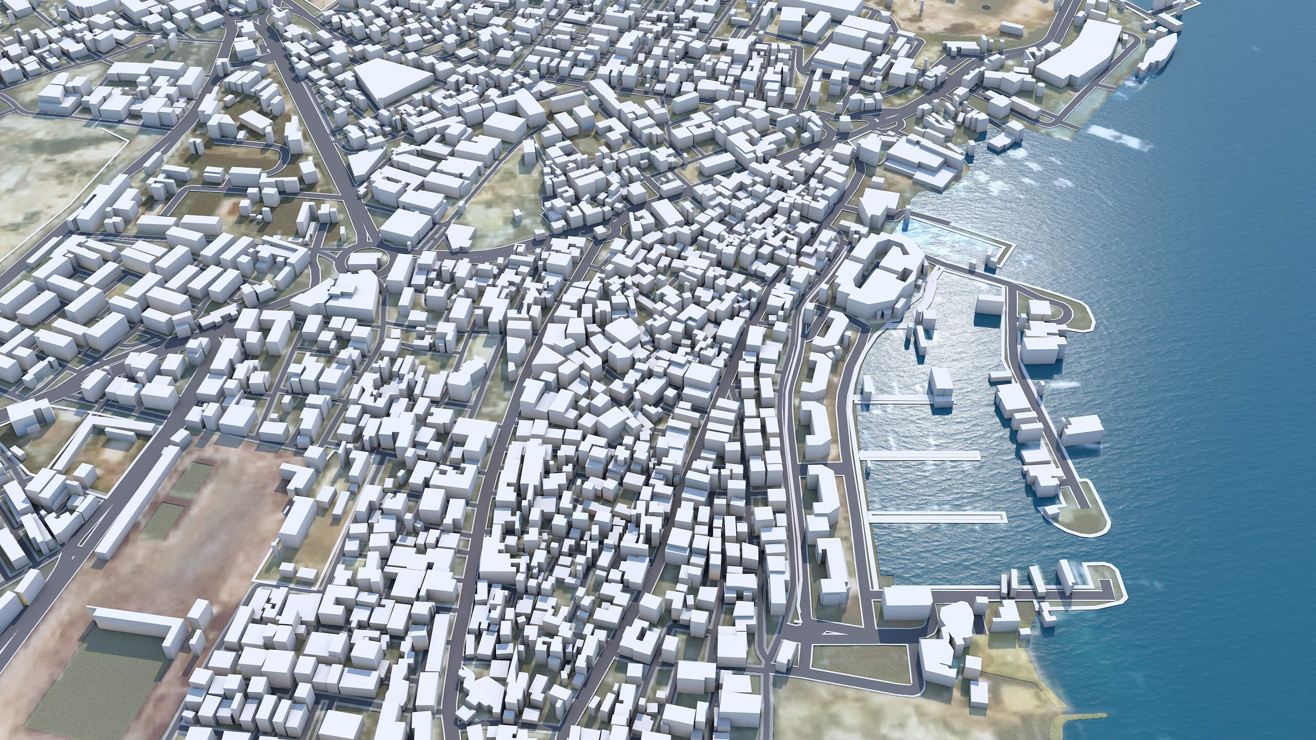 Hurghada City Egypt 3D Model 60km by 3dstudio