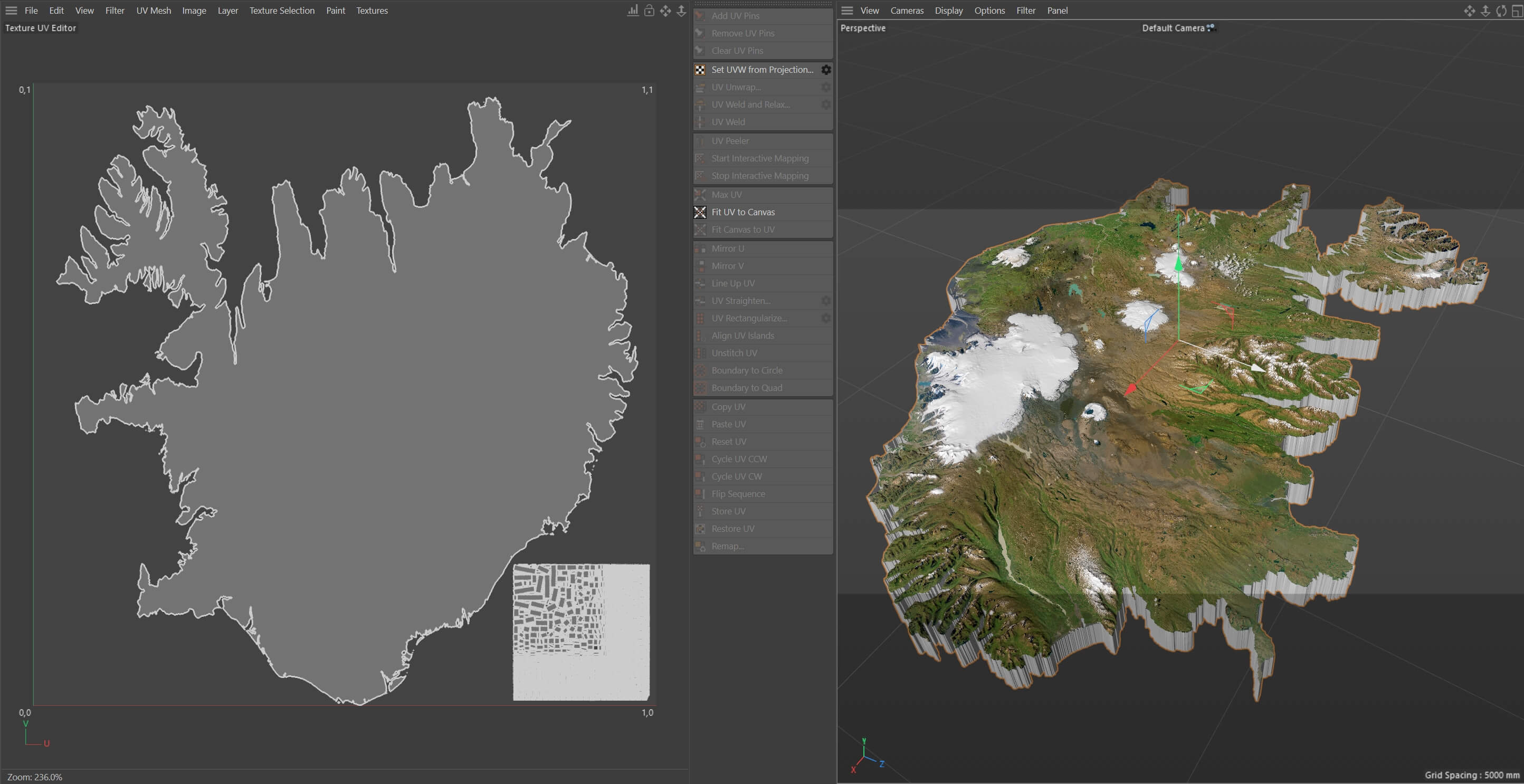 Iceland Terrain Map - 3D Model by 3dstudio