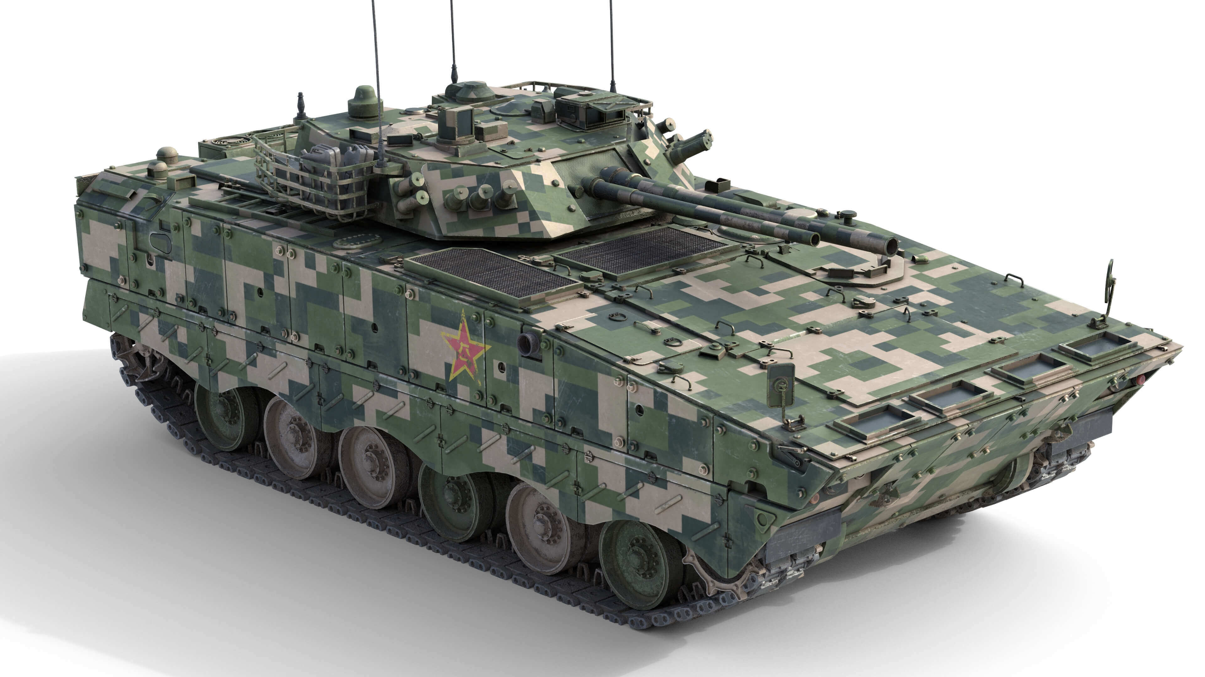 IFV ZBD-04 Chinese Tank 3D Model by 3dstudio