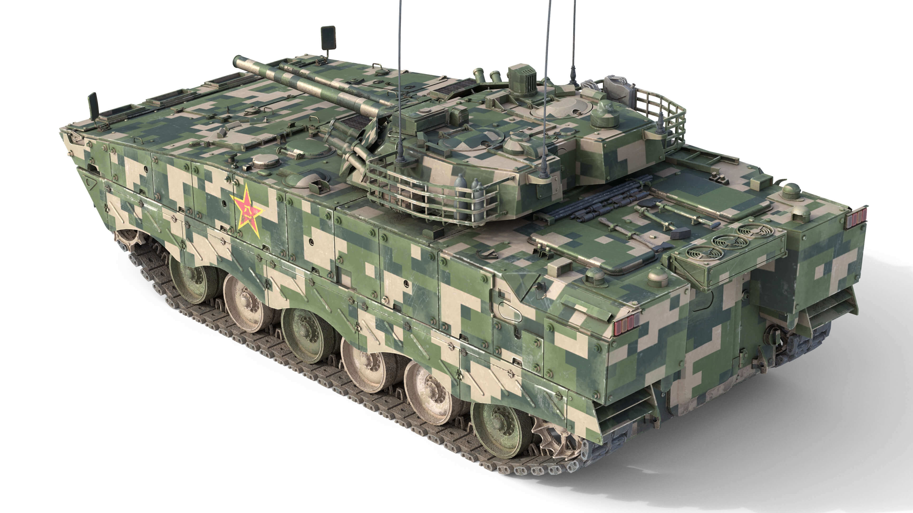 IFV ZBD-04 Chinese Tank 3D Model by 3dstudio