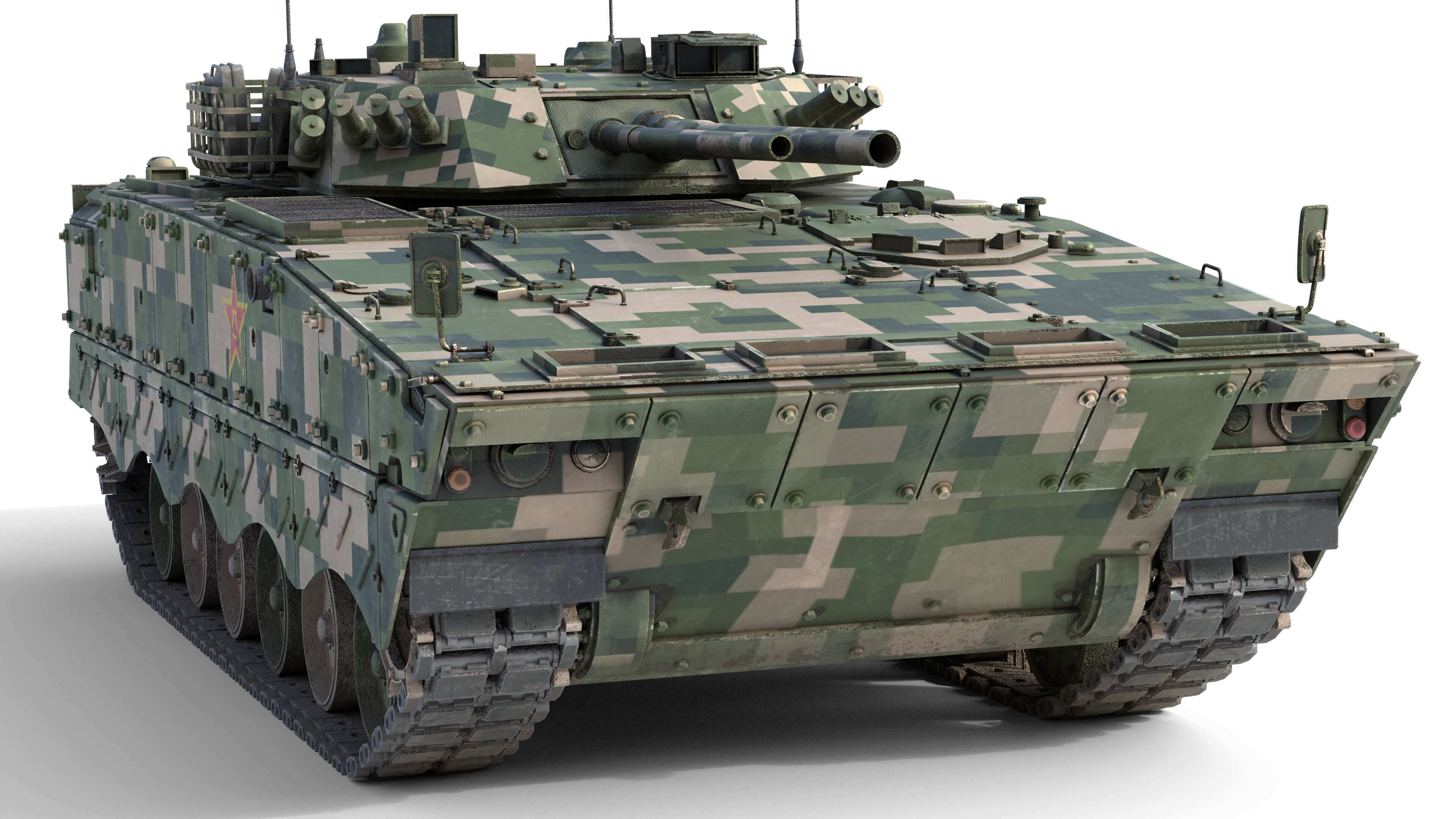 IFV ZBD-04 Chinese Tank 3D Model by 3dstudio