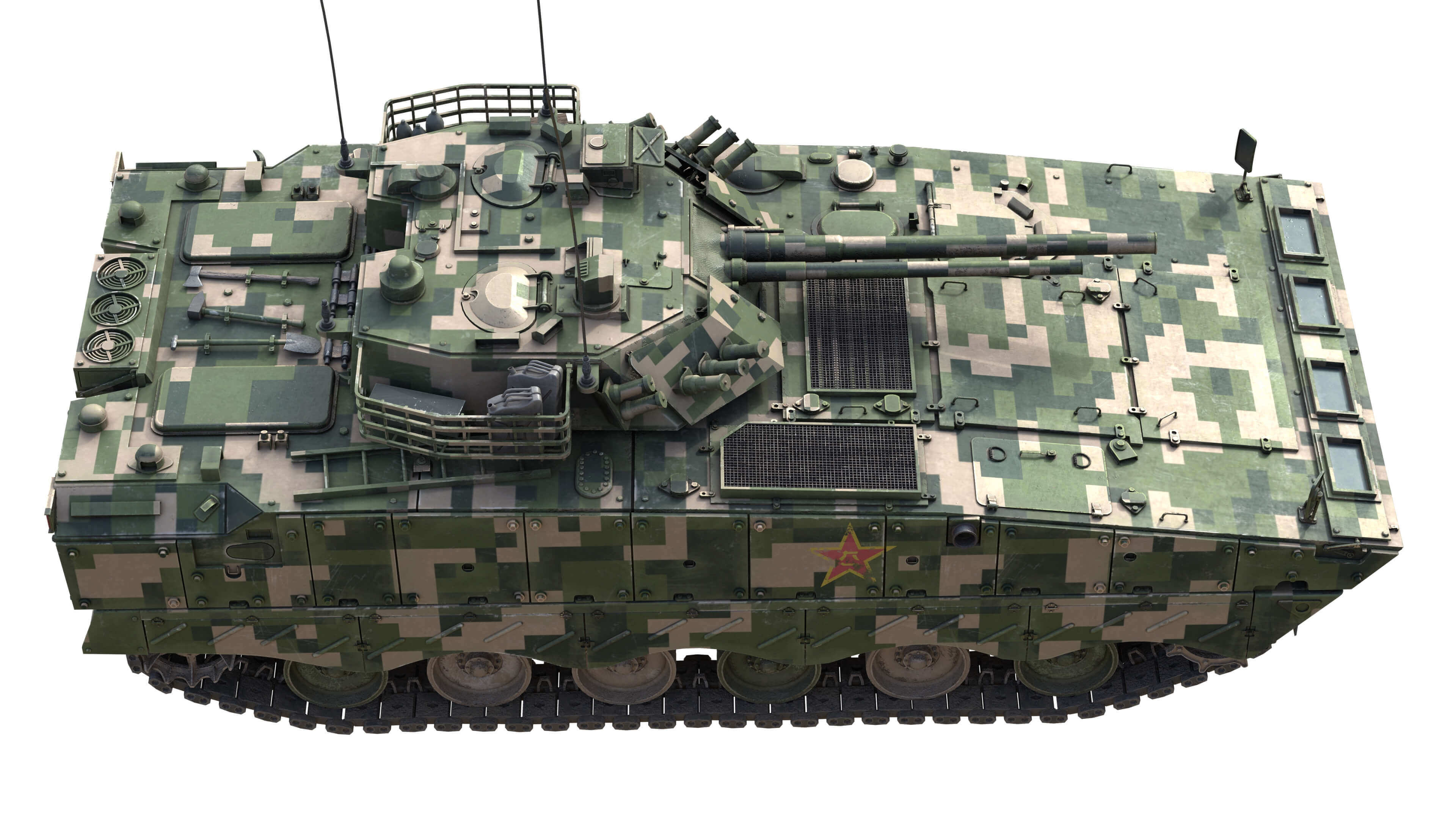 IFV ZBD-04 Chinese Tank 3D Model by 3dstudio