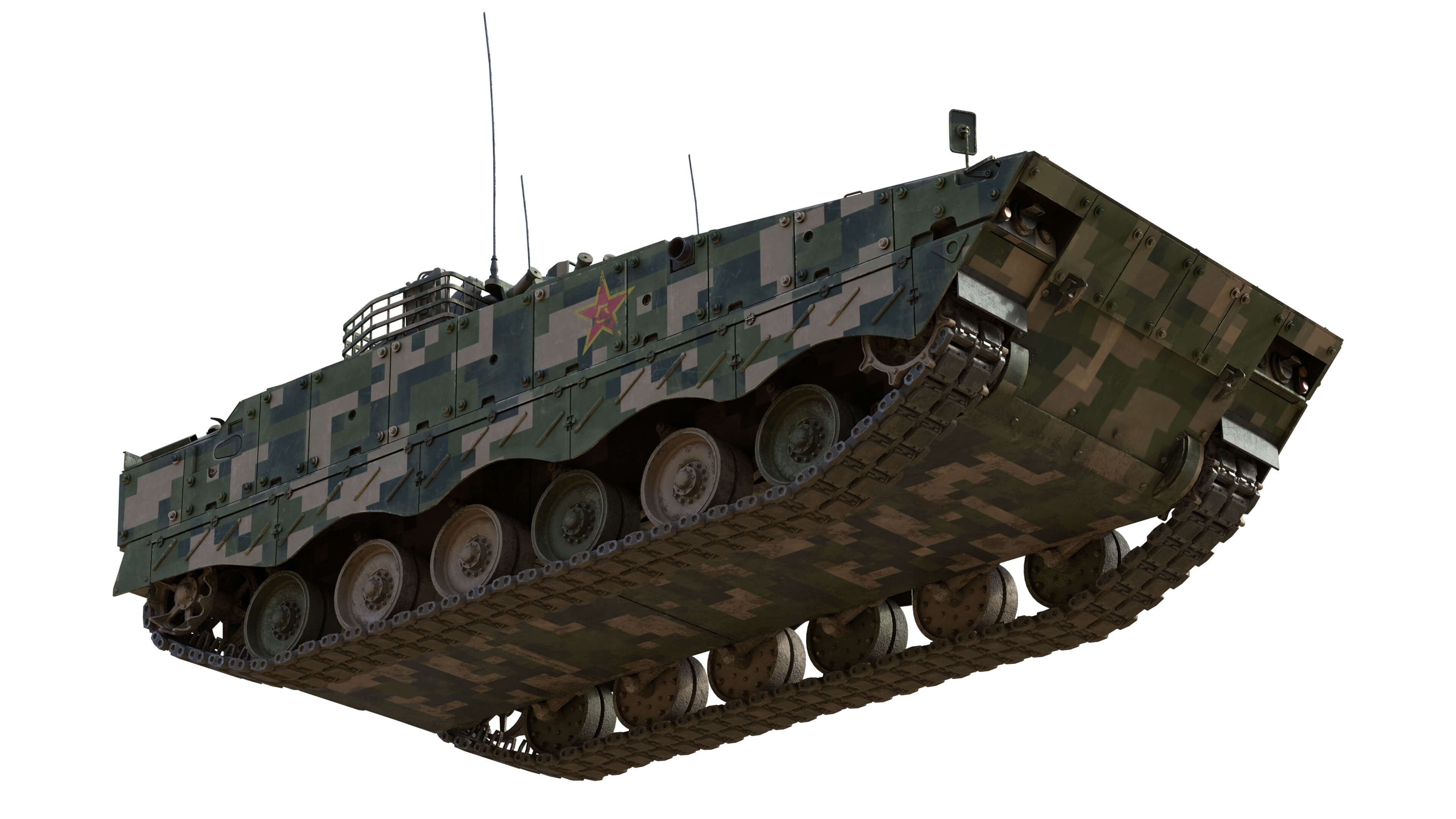 IFV ZBD-04 Chinese Tank 3D Model by 3dstudio