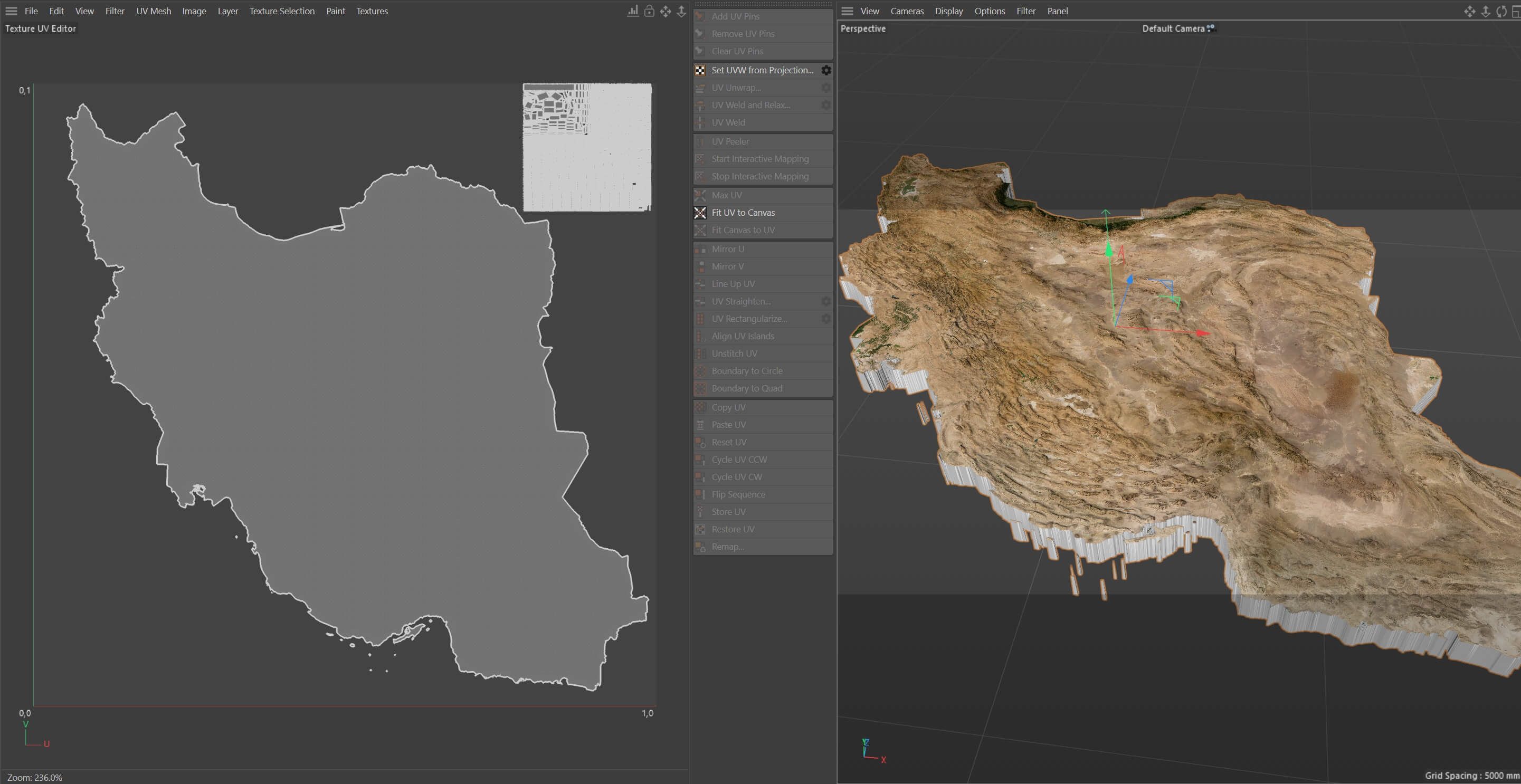 Iran Terrain Map - 3D Model by 3dstudio
