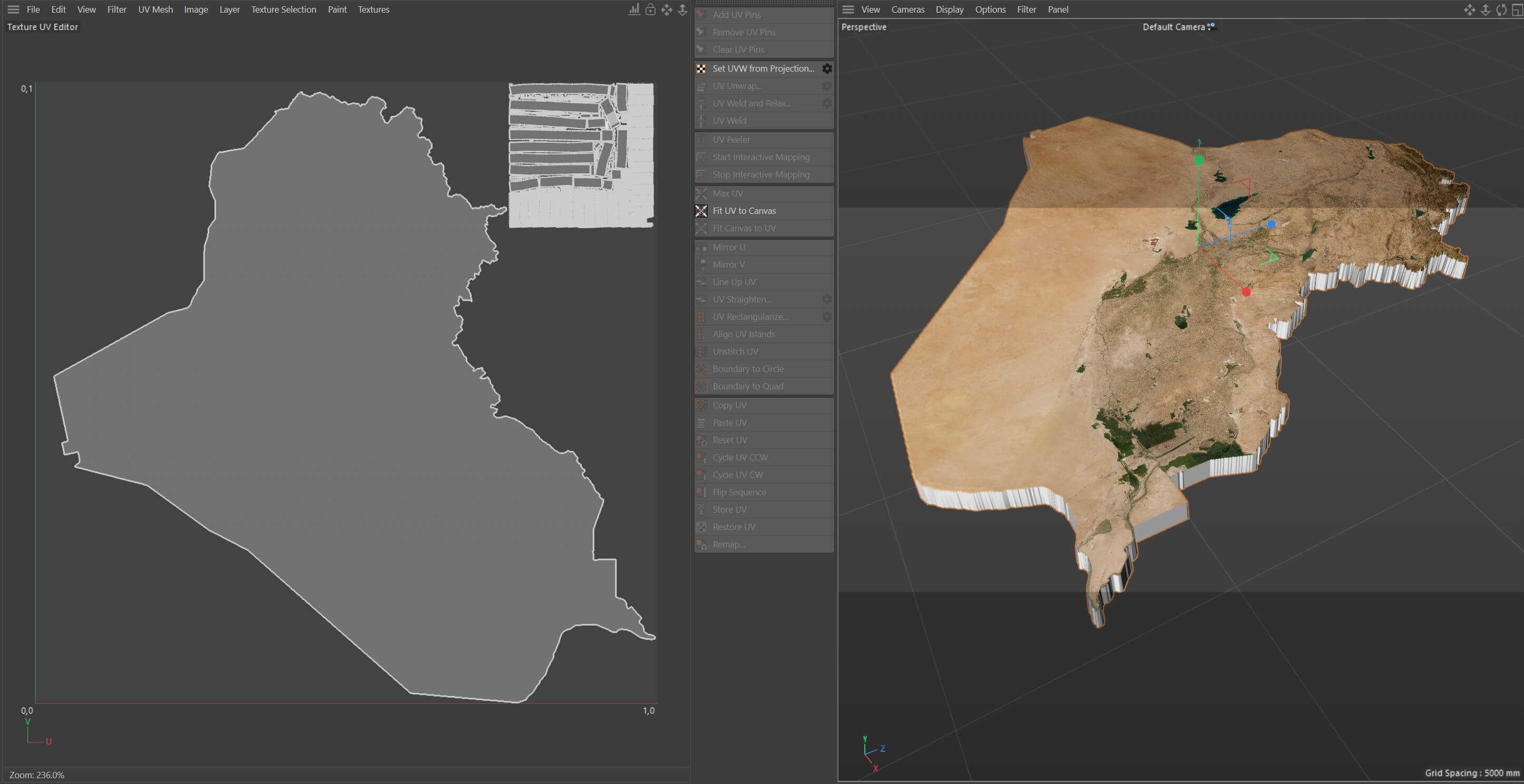 Iraq Terrain Map - 3D Model by 3dstudio