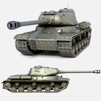 IS 2 Soviet Heavy Tank - 3D Model by 3dstudio