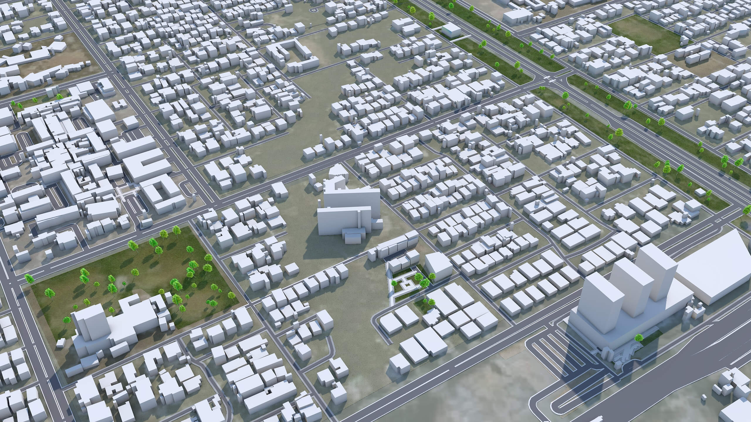 Islamabad City Pakistan 3D Model 50km by 3dstudio