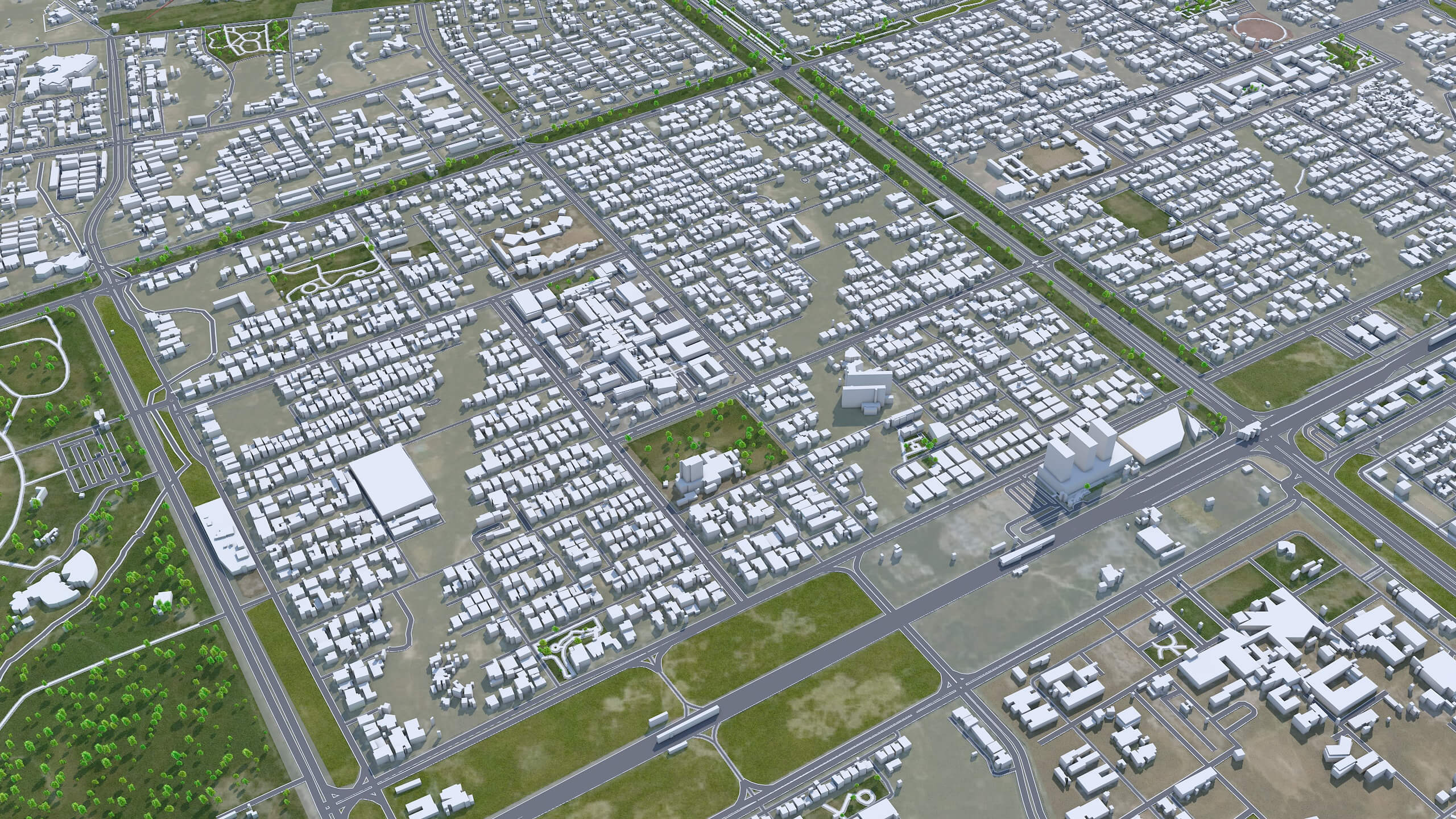 Islamabad City Pakistan 3D Model 50km by 3dstudio