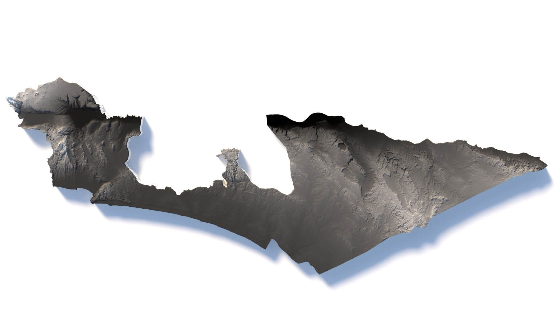 Israel Terrain Map - 3D Model by 3dstudio