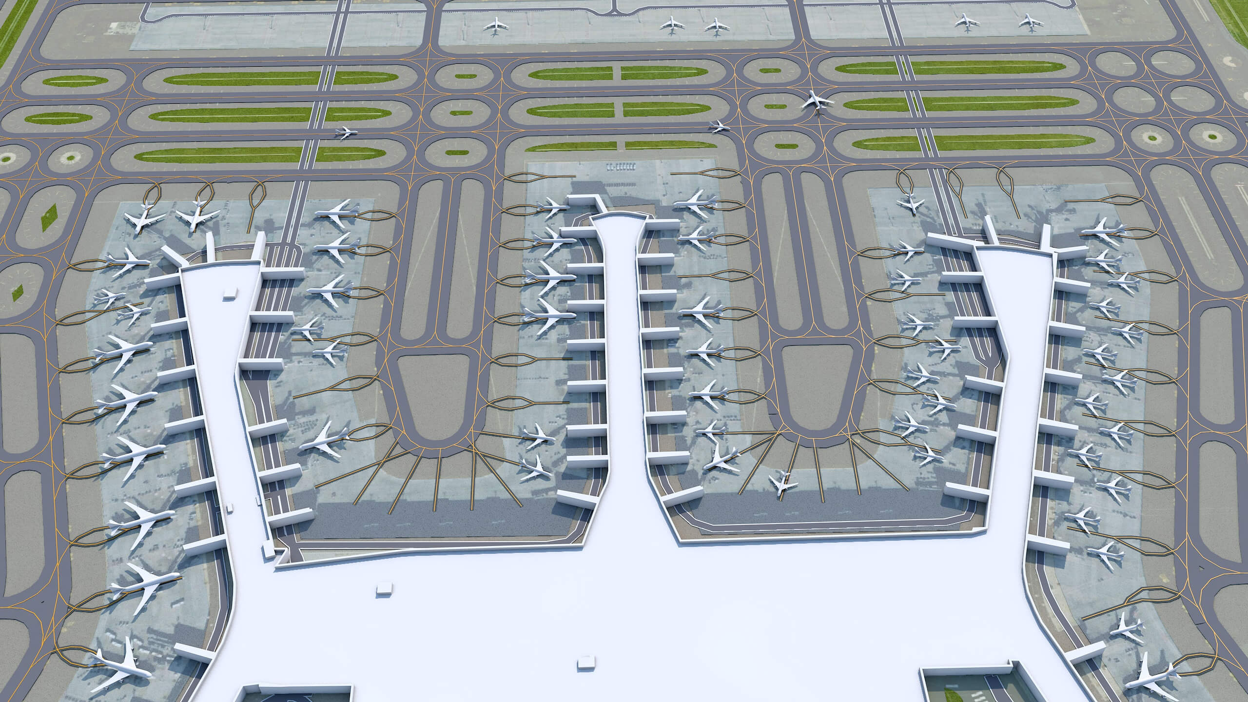 Istanbul Airport - 3D Model by 3dstudio