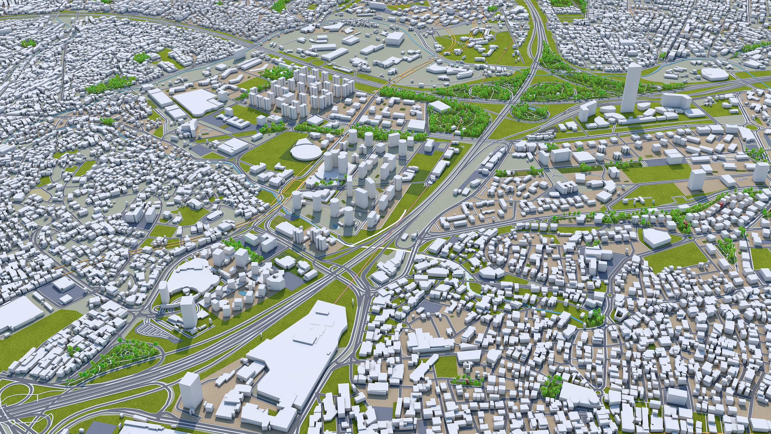 Istanbul City Turkey 50 Km - 3D Model by 3dstudio