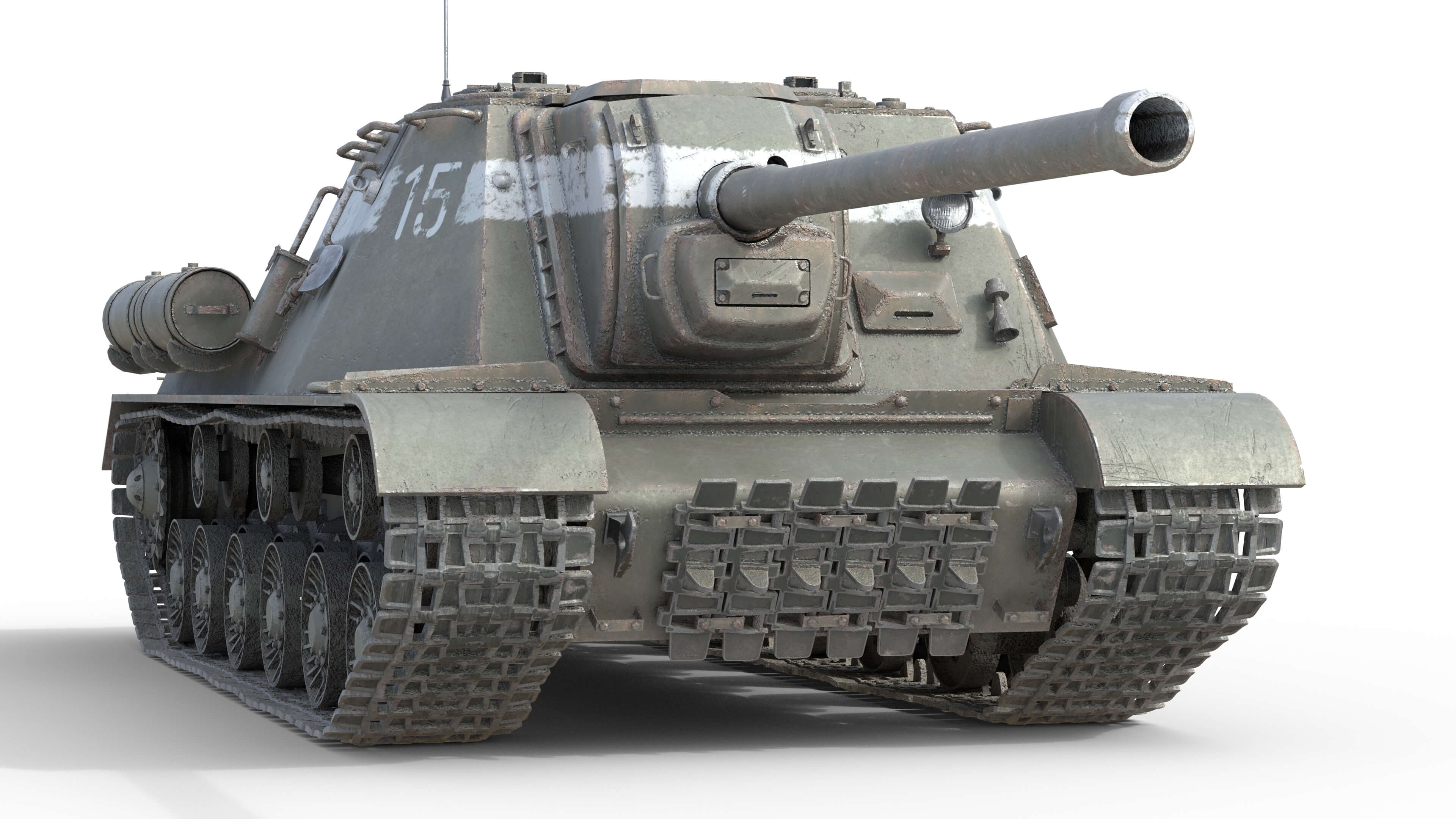 ISU 122 Self Propelled Gun - 3D Model by 3dstudio