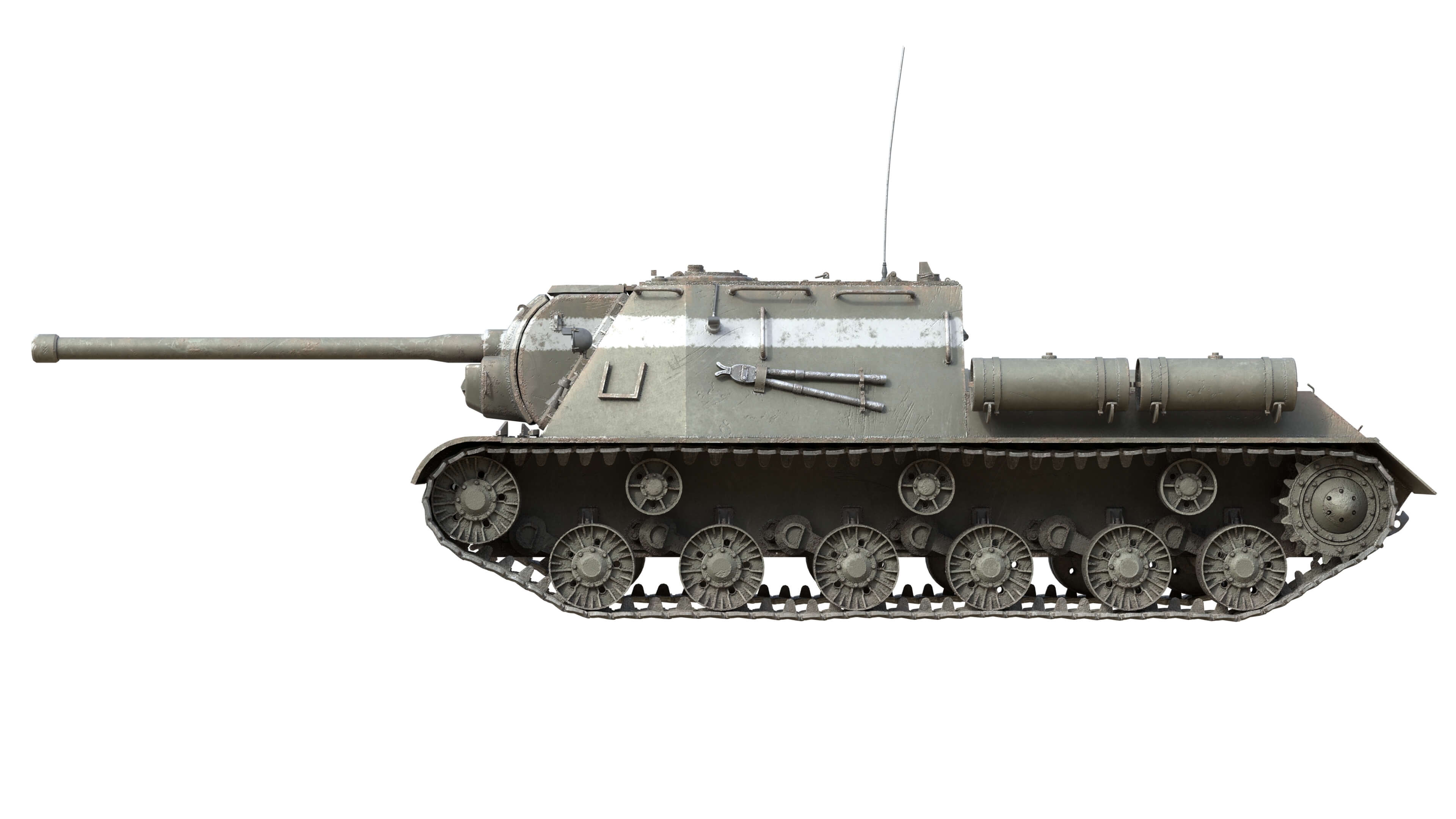 ISU 122 Self Propelled Gun - 3D Model by 3dstudio