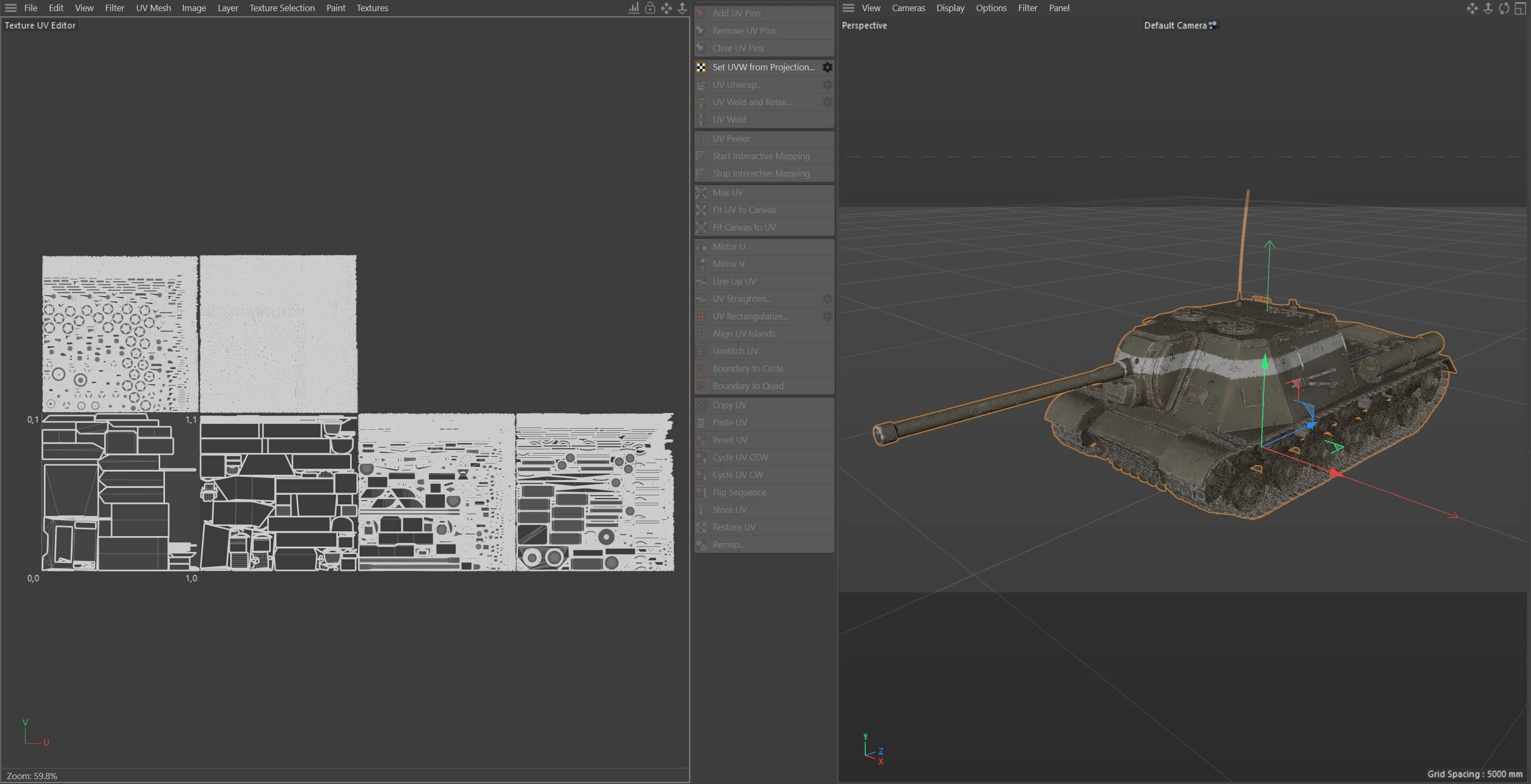 ISU 122 Self Propelled Gun - 3D Model by 3dstudio