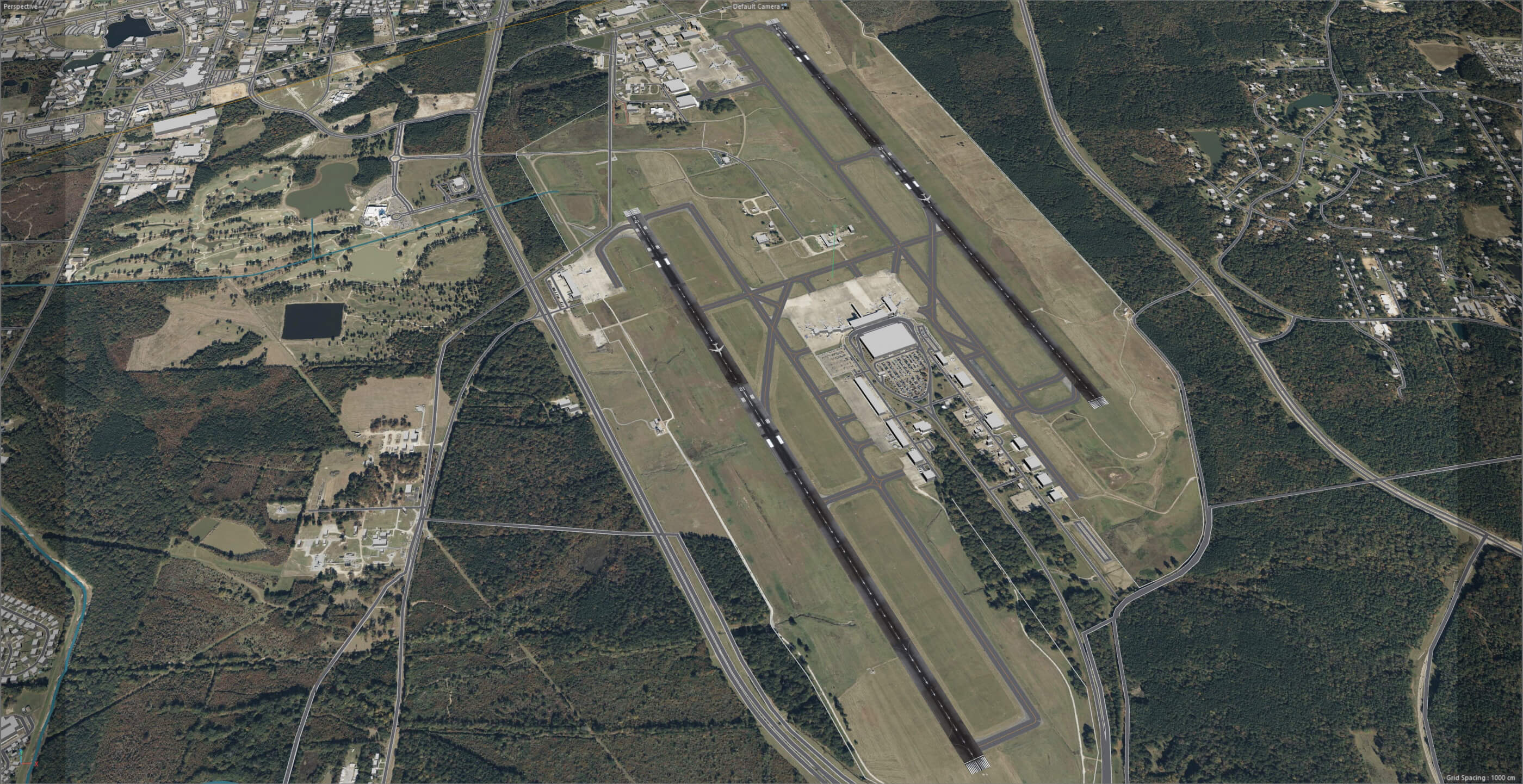 Jackson Medgar Wiley Evers Airport 10km - 3D Model by 3dstudio