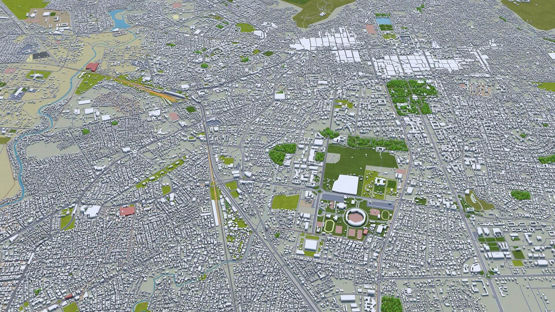 Jaipur, India 50km - 3D Model by 3dstudio