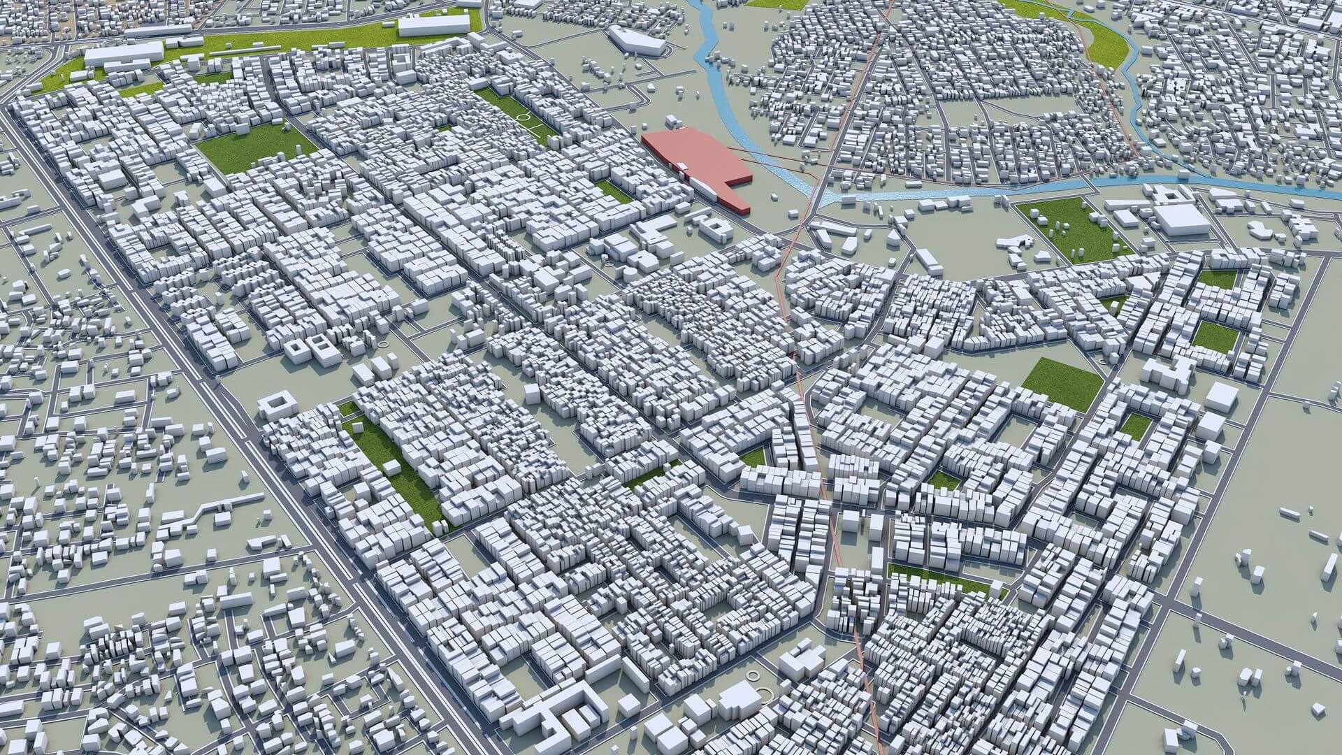 Jaipur, India 50km - 3D Model by 3dstudio