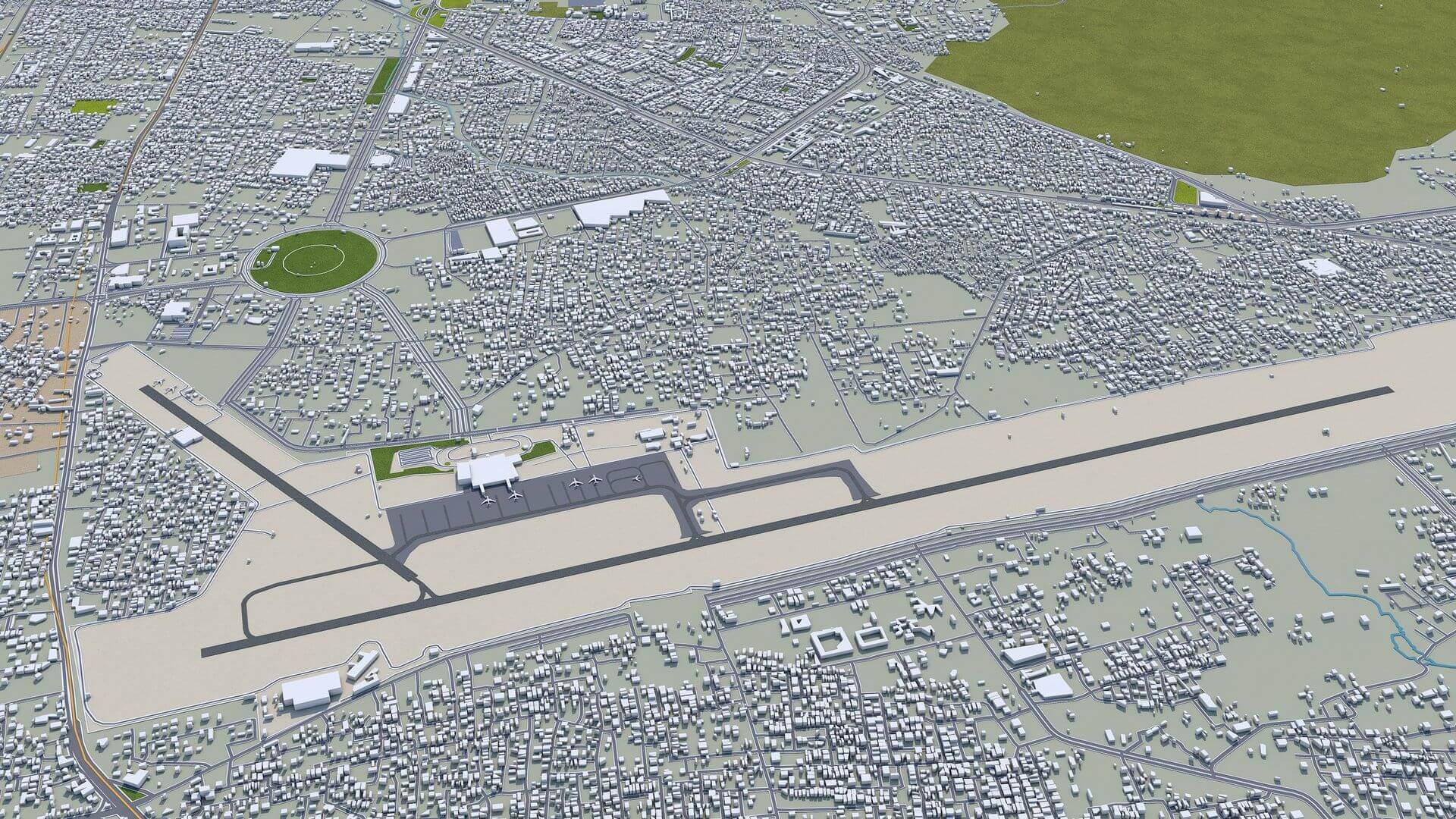 Jaipur, India 50km - 3D Model by 3dstudio