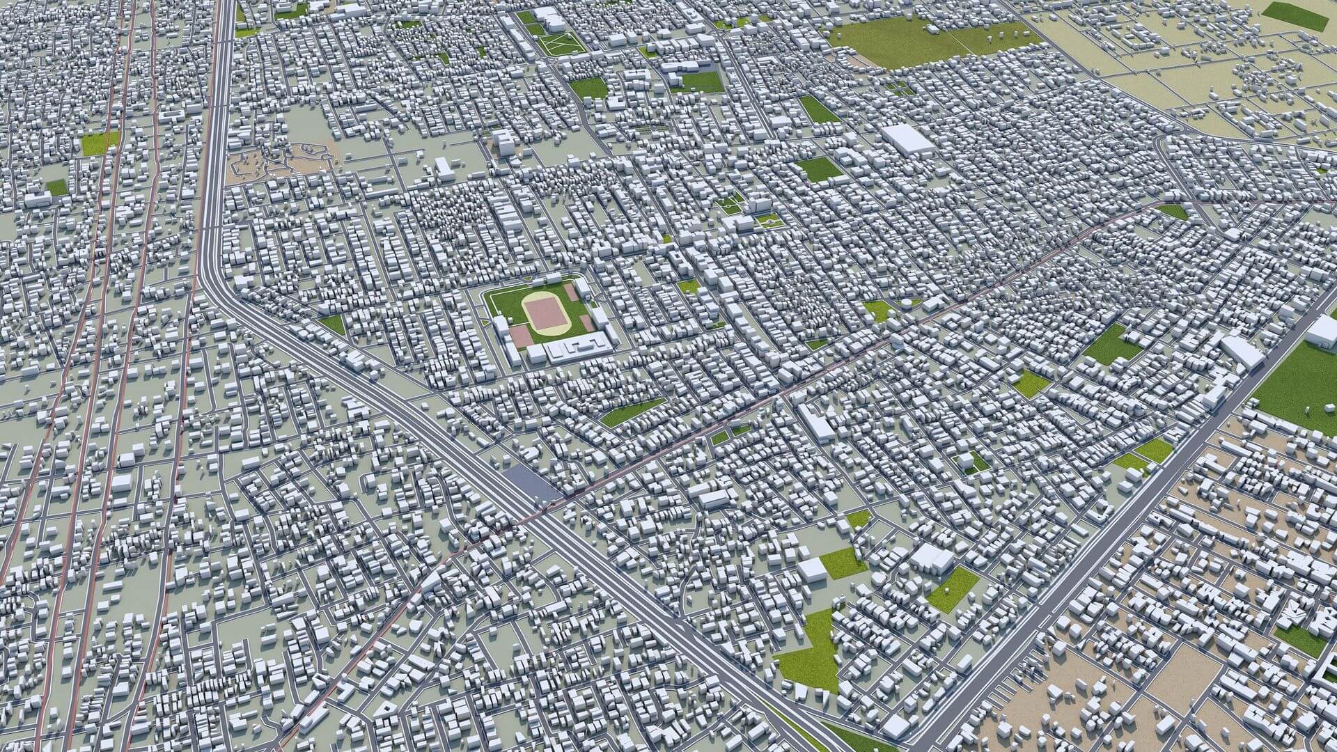 Jaipur, India 50km - 3D Model by 3dstudio