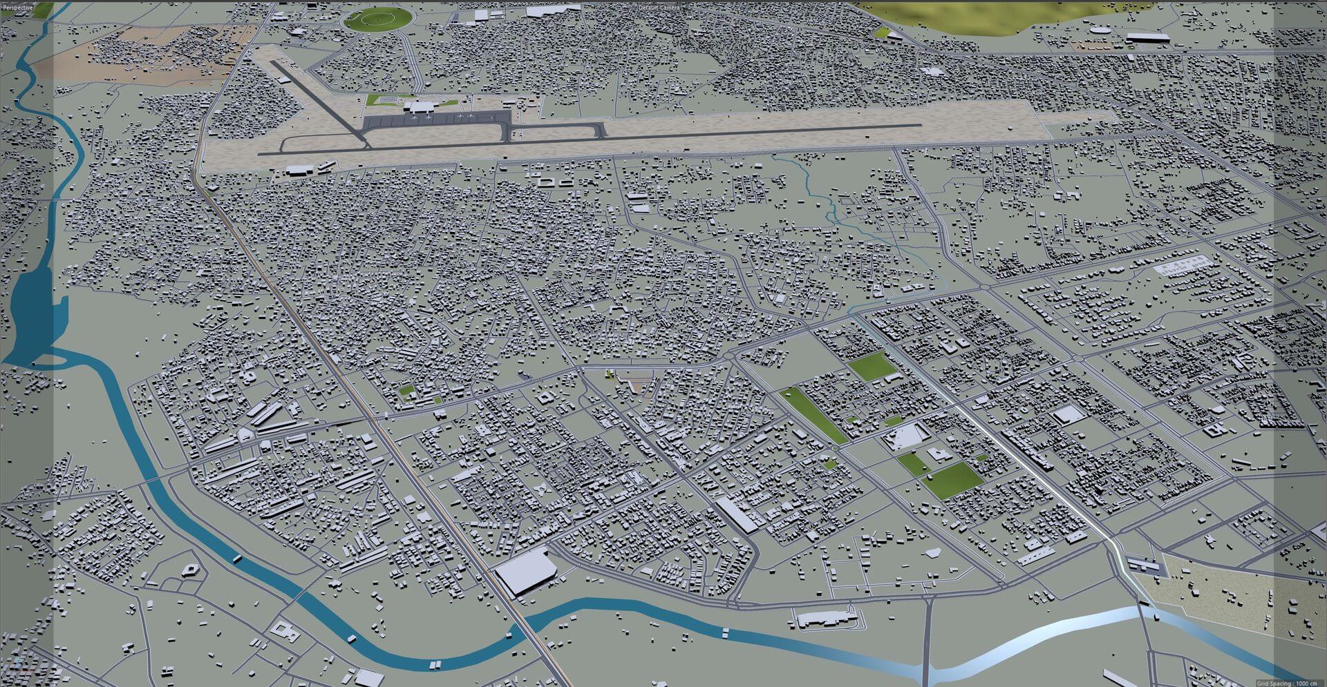 Jaipur, India 50km AI - 3D Model by 3dstudio