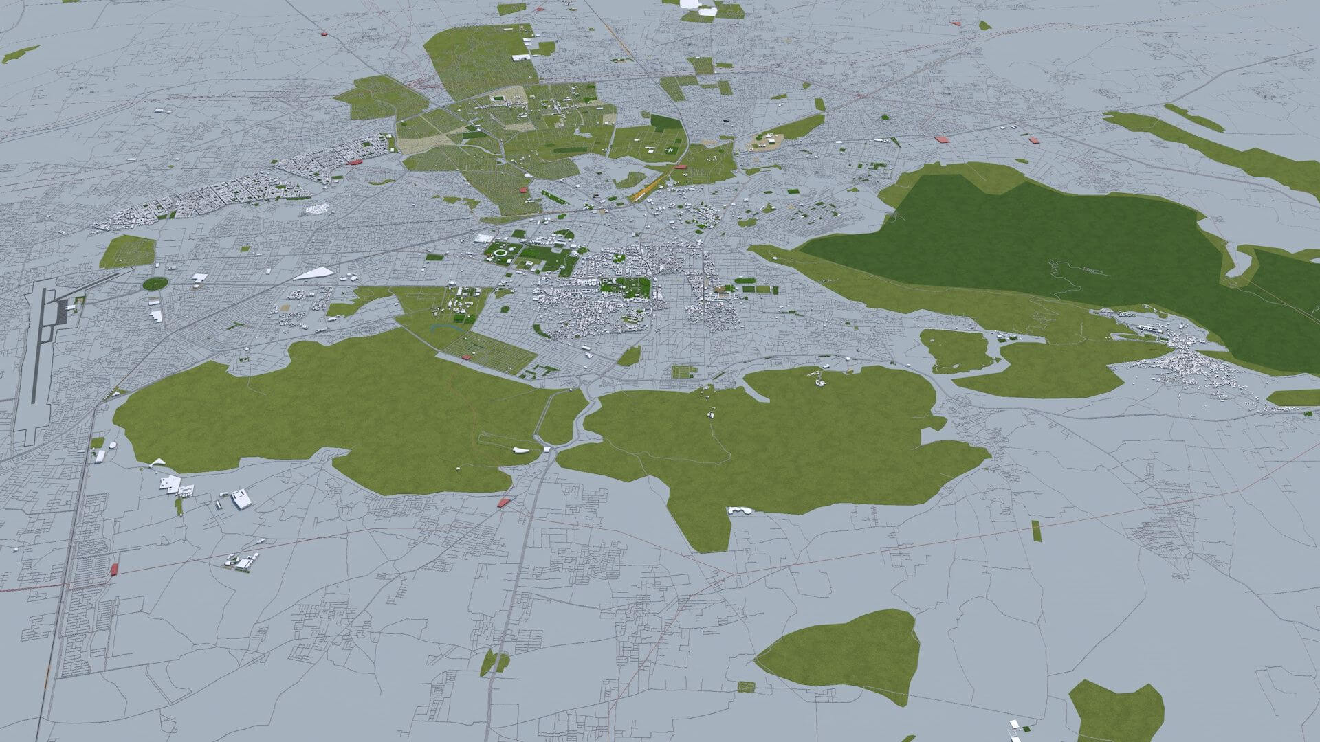 Jaipur India 50km - 3D Model by 3dstudio