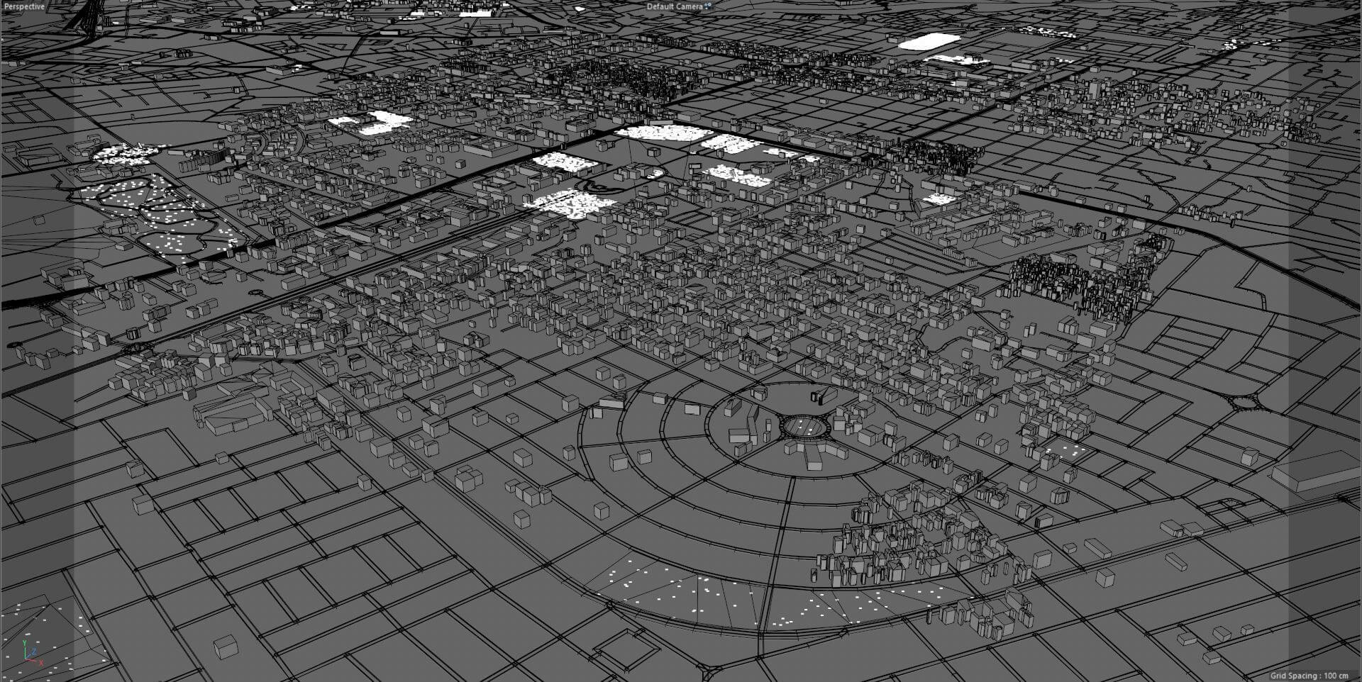 Jaipur India 50km - 3D Model by 3dstudio