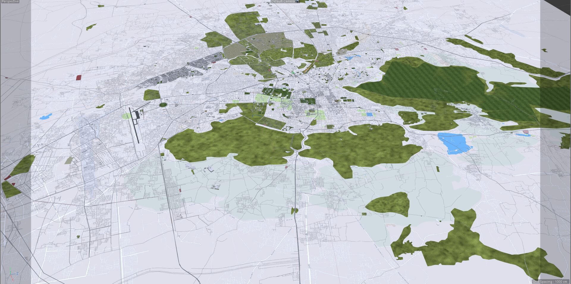 Jaipur India 50km - 3D Model by 3dstudio