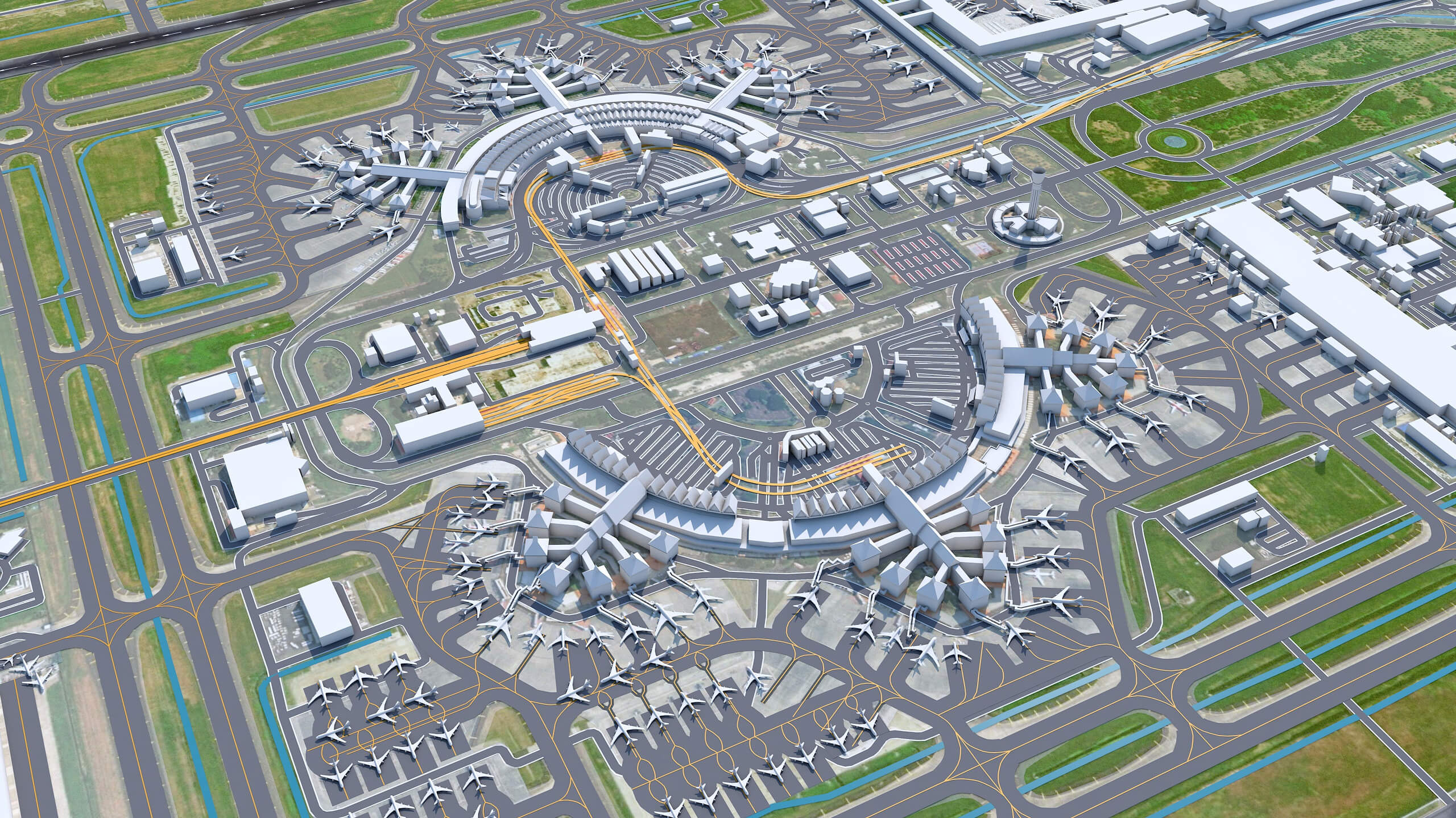 Jakarta Soekarno Hatta Airport 3d Model By 3dstudio