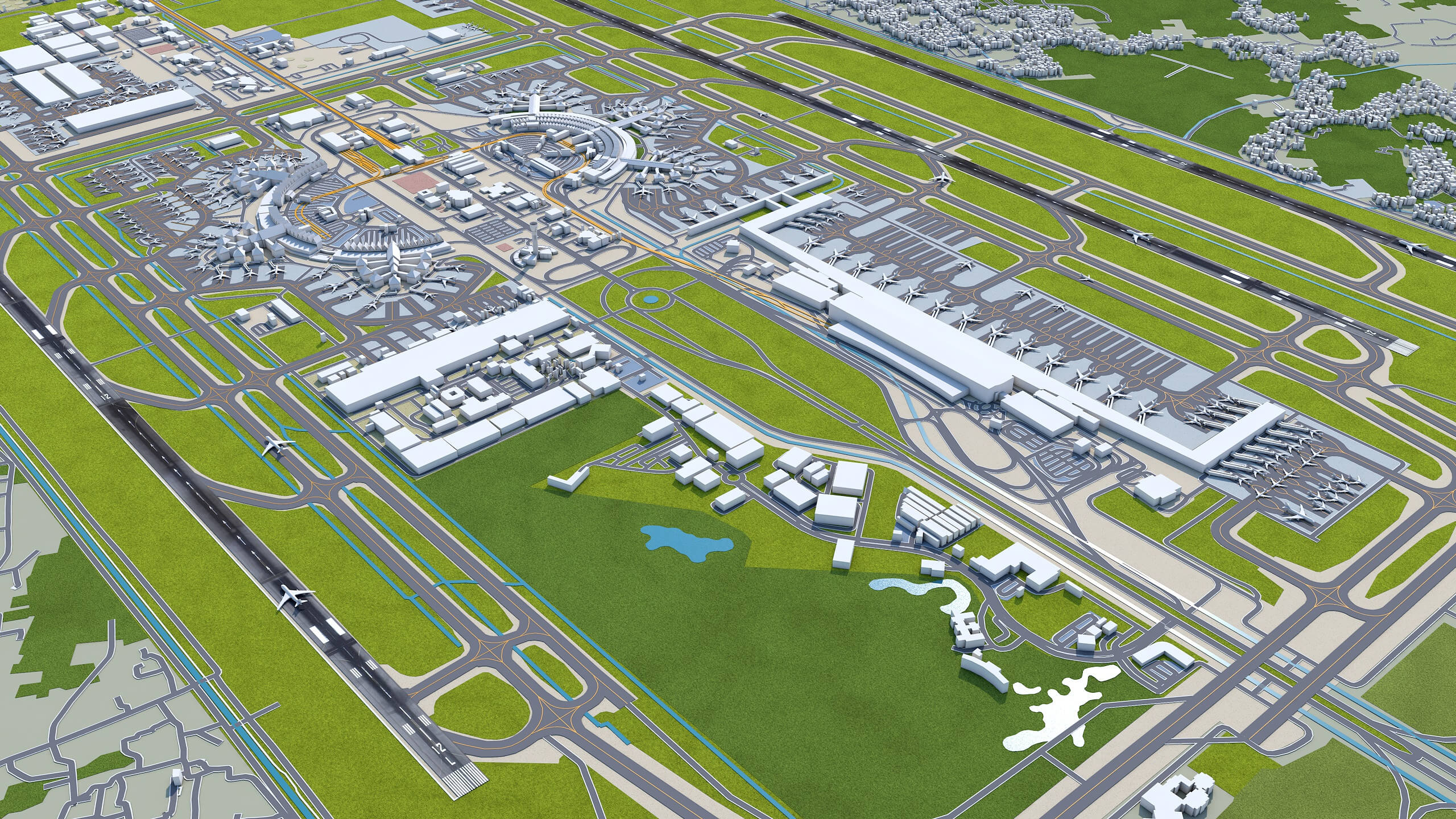 Jakarta Soekarno Hatta Airport - 3D Model by 3dstudio