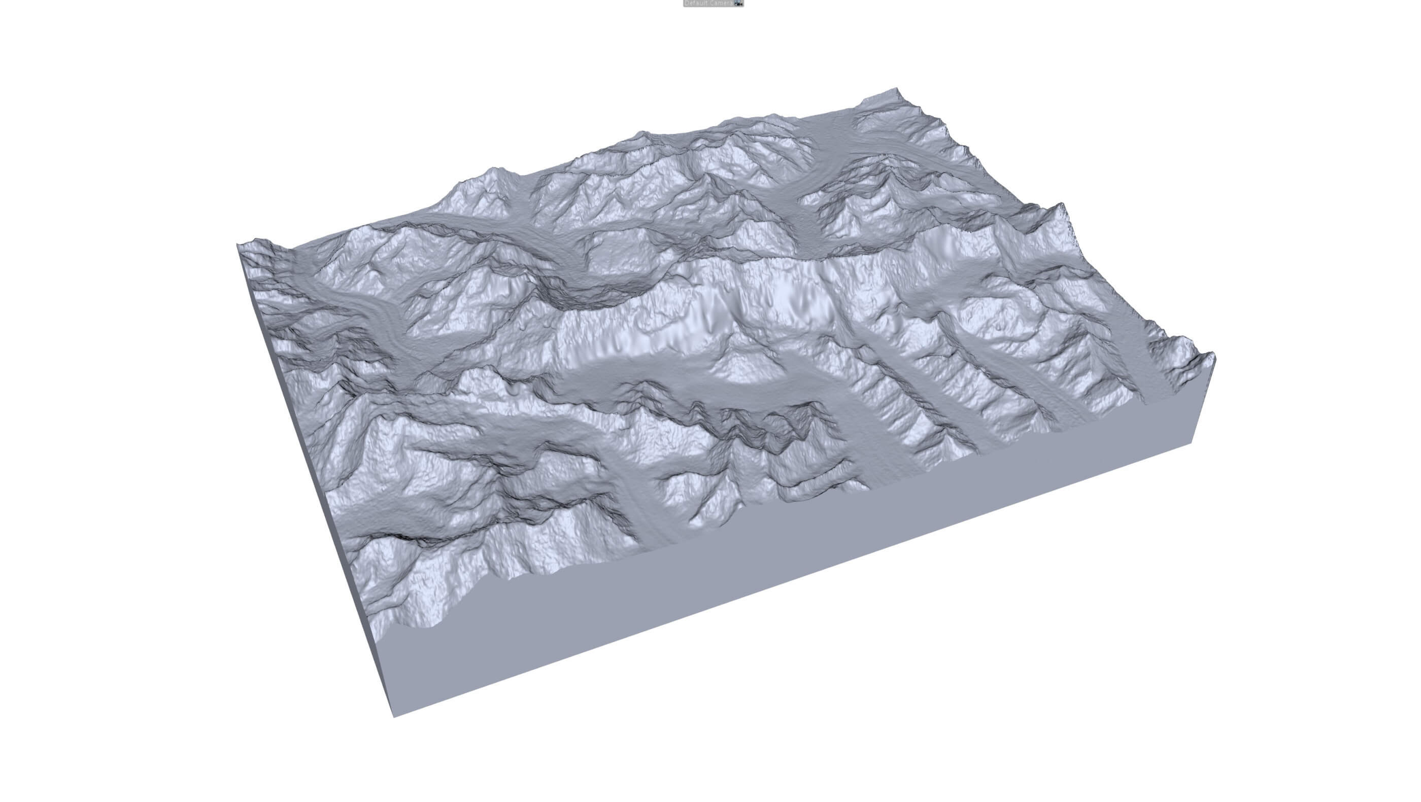 Jengish Chokusu Mountain China Terrain 3D Model by 3dstudio