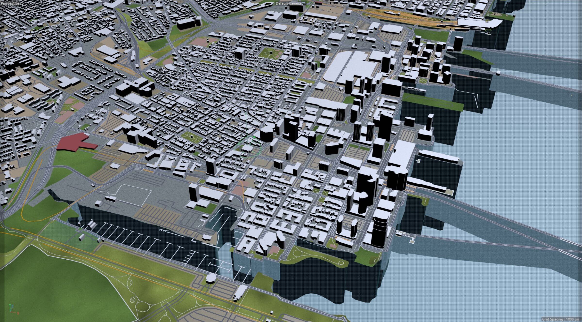 Jersey City Newark, New Jersey 40km - 3D Model by 3dstudio