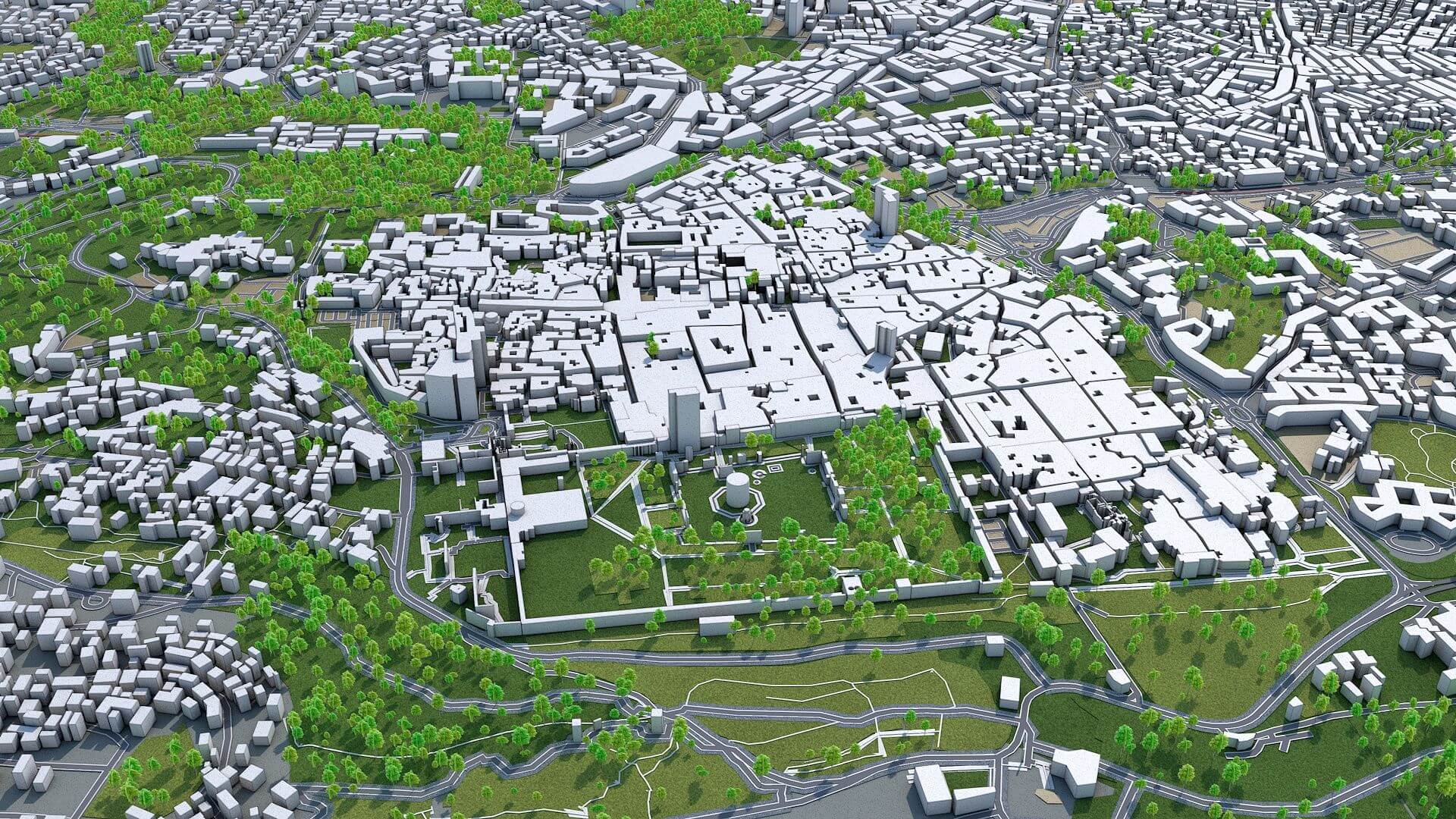 Jerusalem Israel 60km - 3D Model by 3dstudio