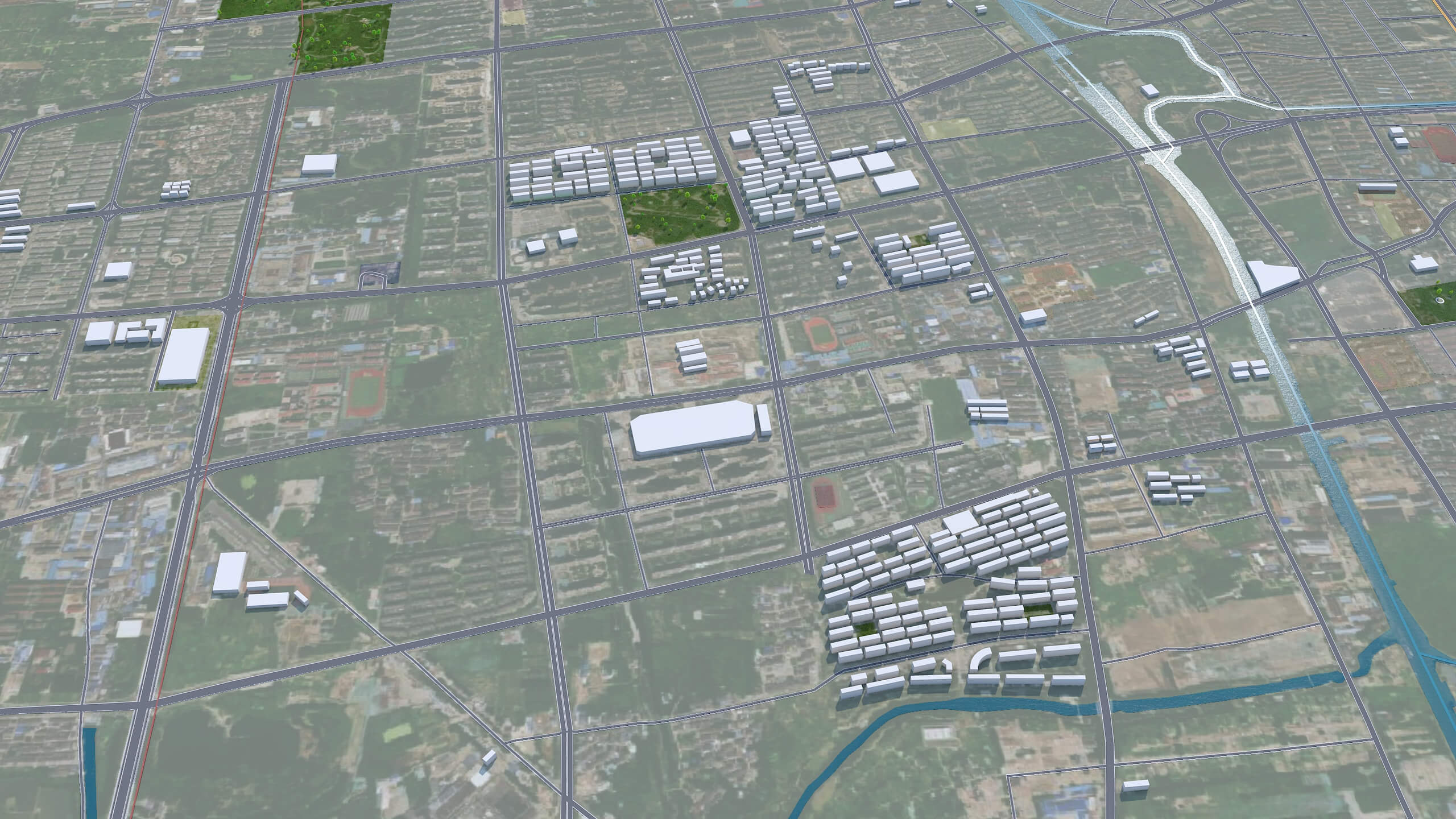 Jiangyin City Wuxi Jiangsu China 3D Model 45km by 3dstudio