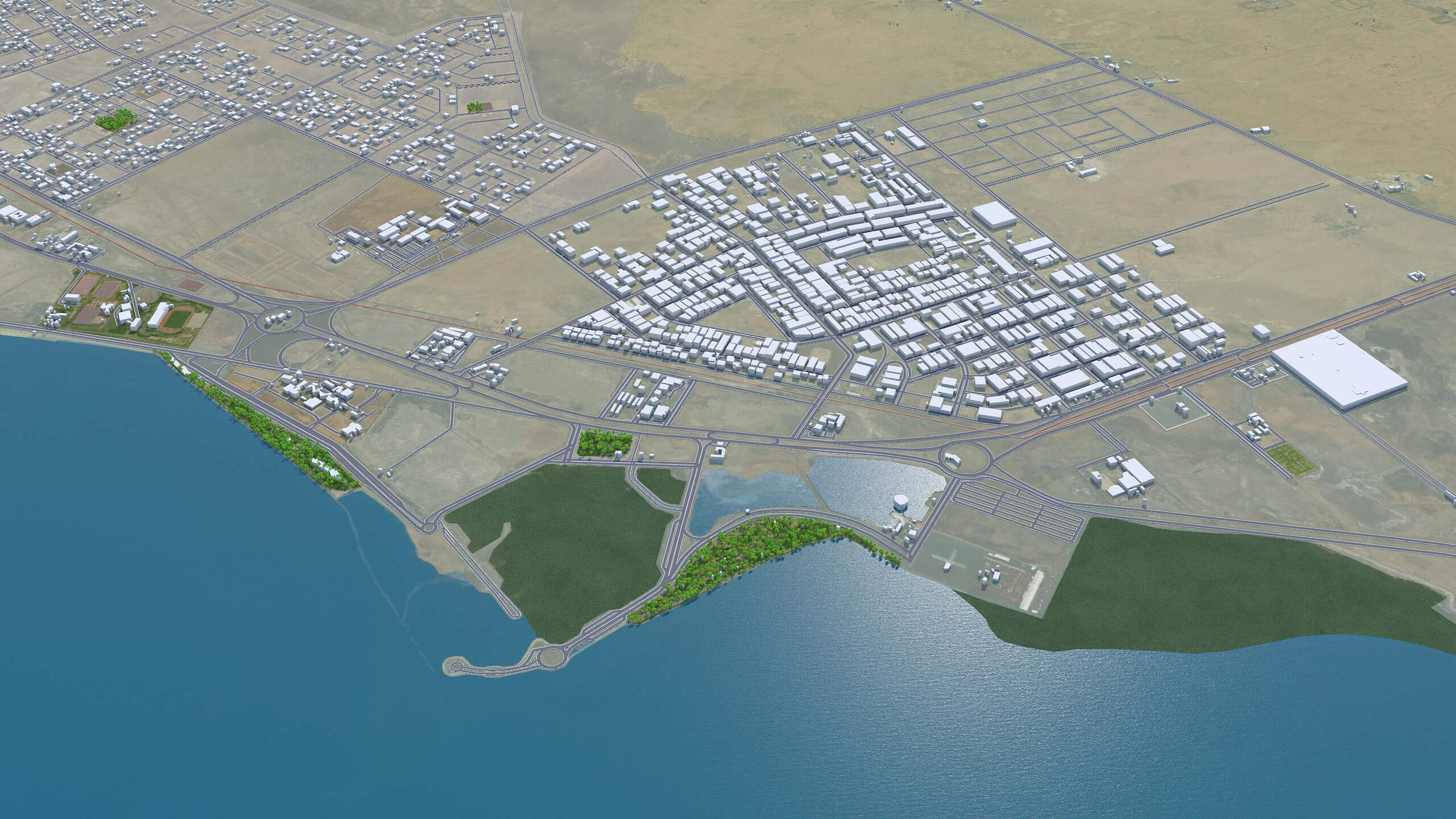 Jizan Jazan City Saudi Arabia 3D Model 30km by 3dstudio