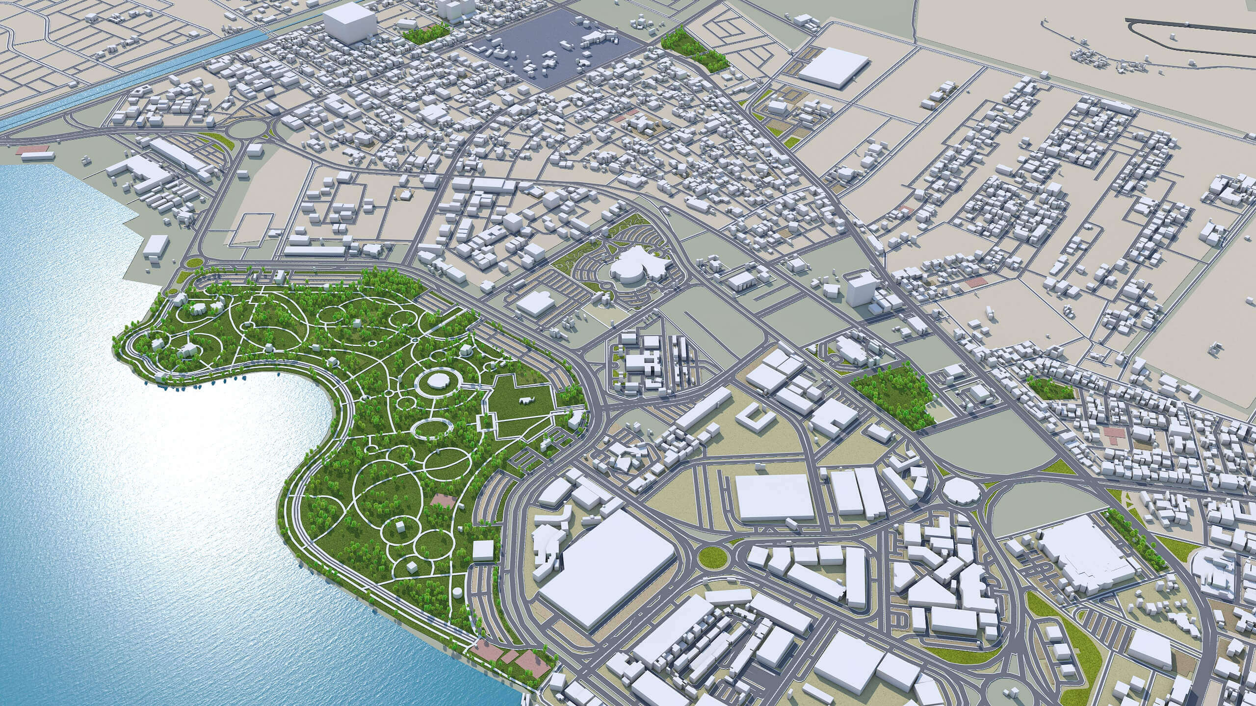 Jizan Jazan City Saudi Arabia 3D Model 30km by 3dstudio