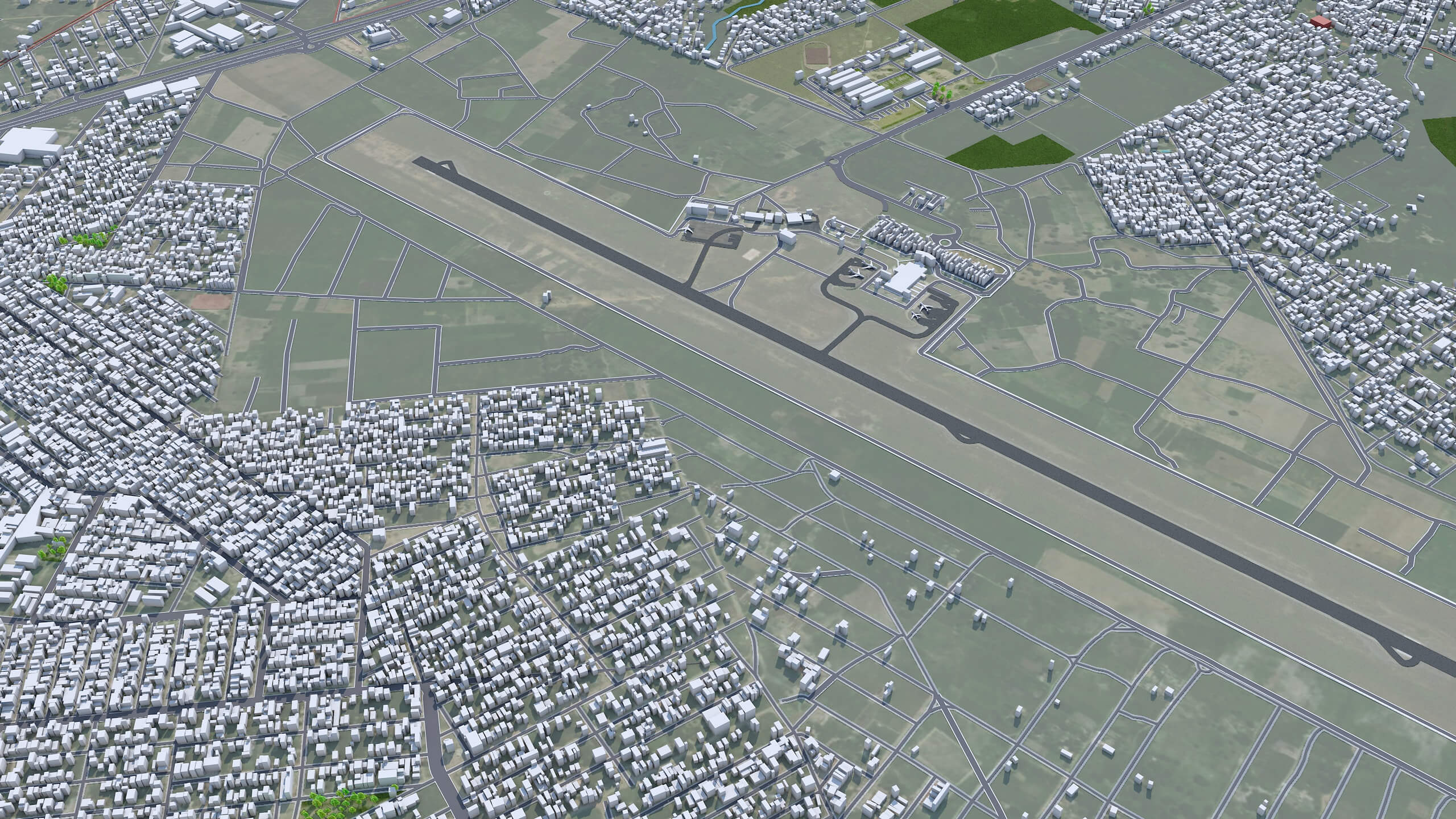 Joao Pessoa City Brazil 3D Model 30km by 3dstudio