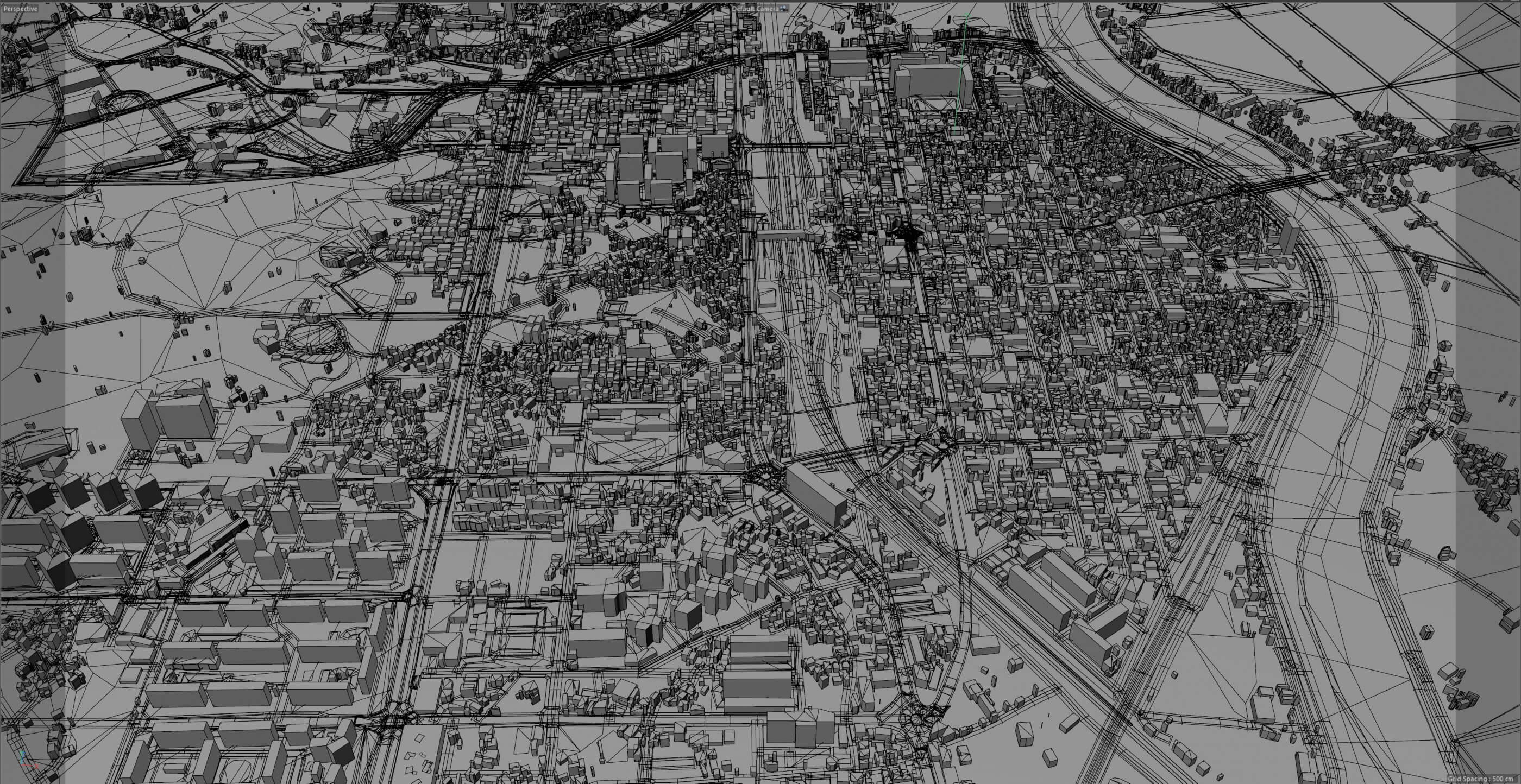 Jochiwon Yeongi-Gun South Korea 20km 3D Model by 3dstudio