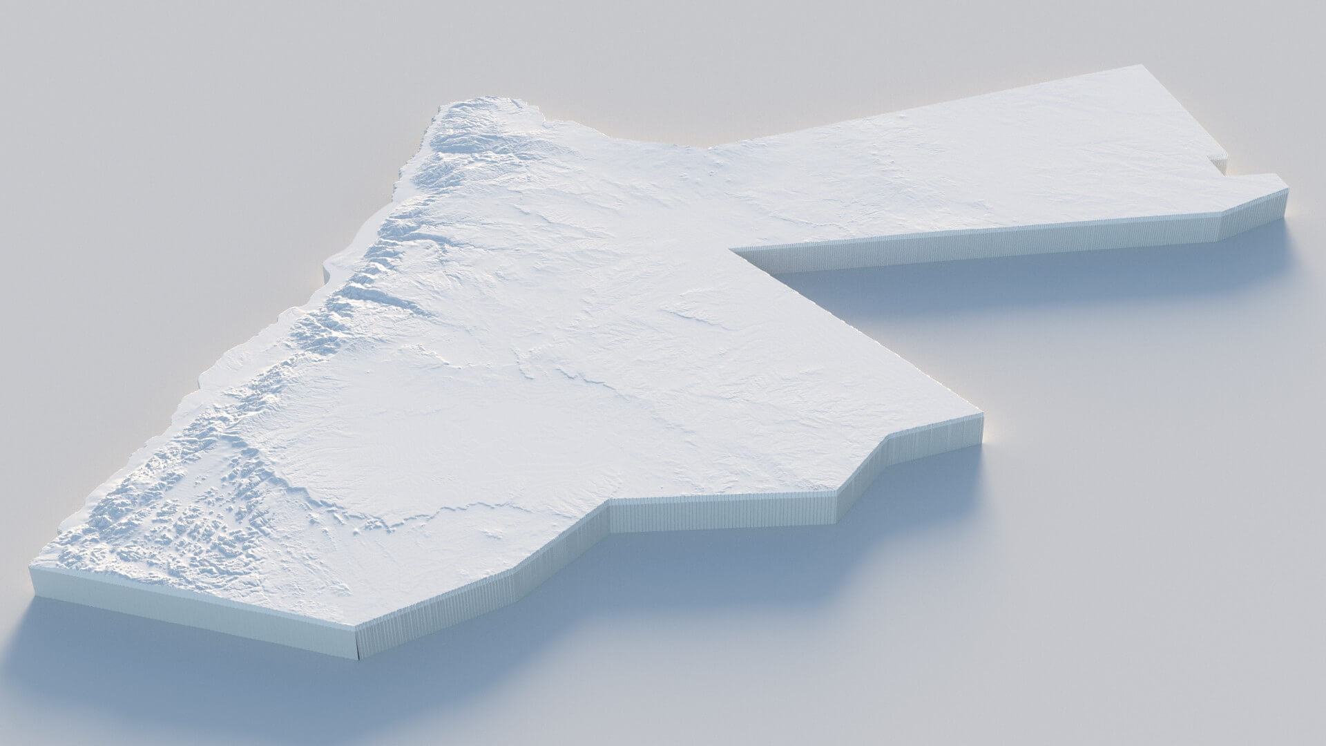 Jordan Terrain Map - 3D Model by 3dstudio