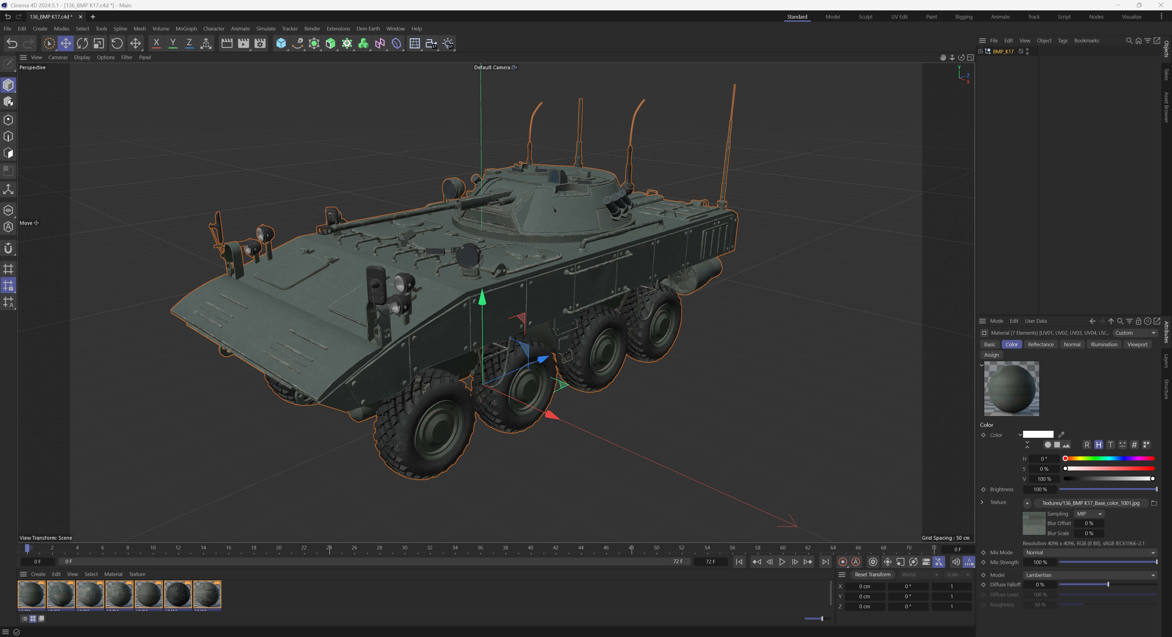 K-17 Bumerang Armored Infantry Fighting Vehicle 3D Model by 3dstudio