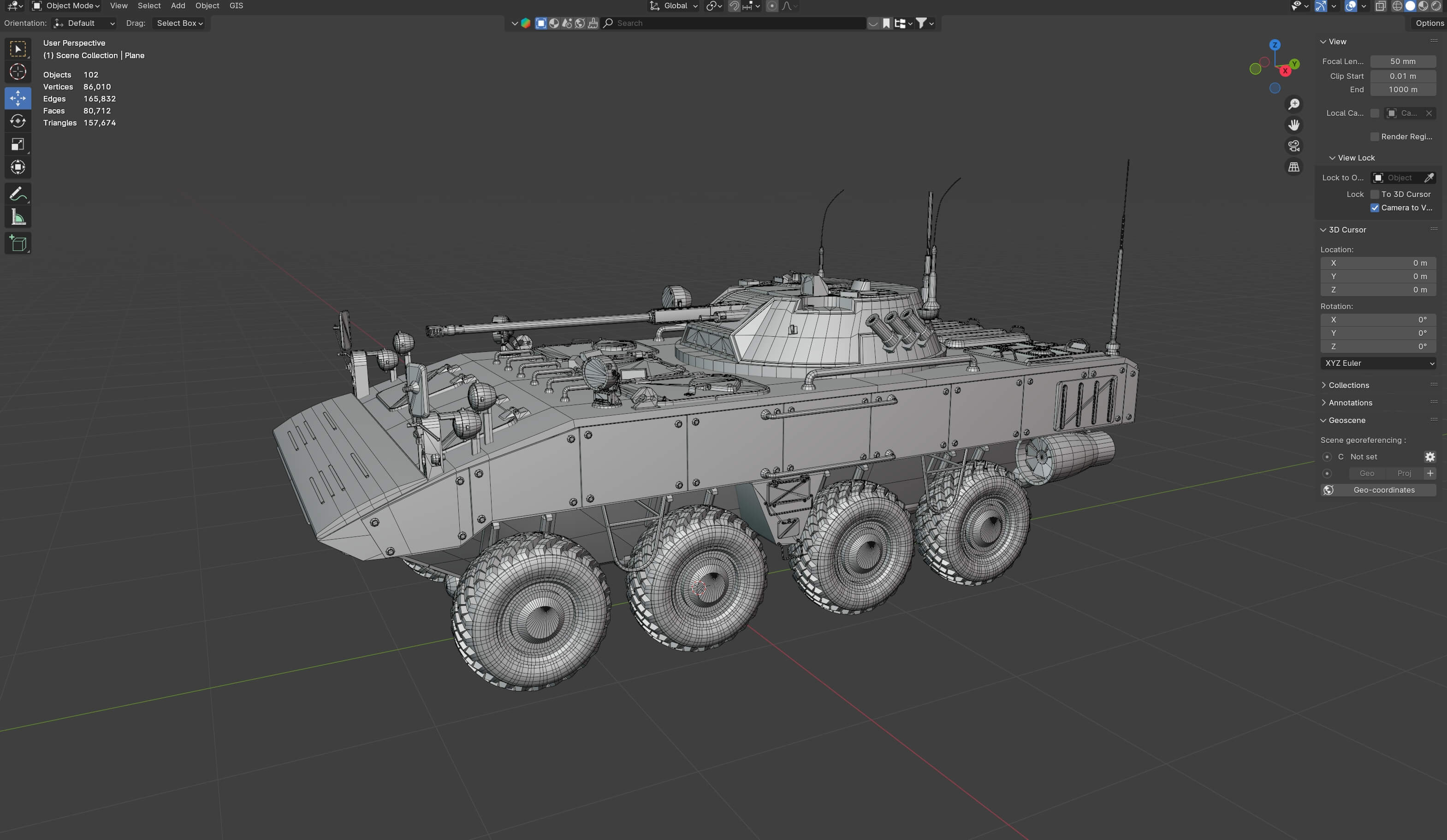 K-17 Bumerang Armored Infantry Fighting Vehicle 3D Model by 3dstudio