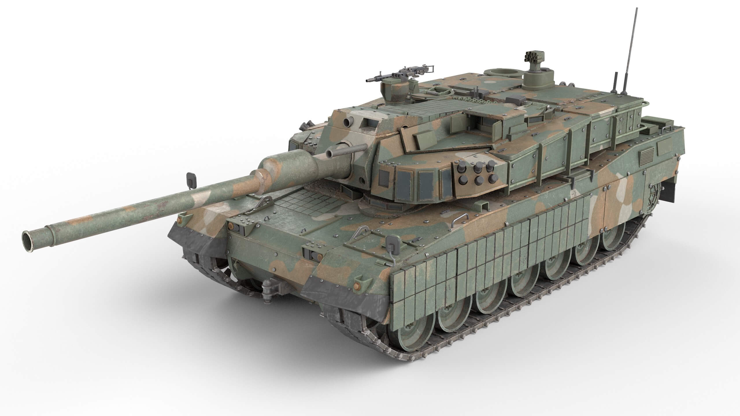 K2 Black Panther Tank - 3D Model by 3dstudio