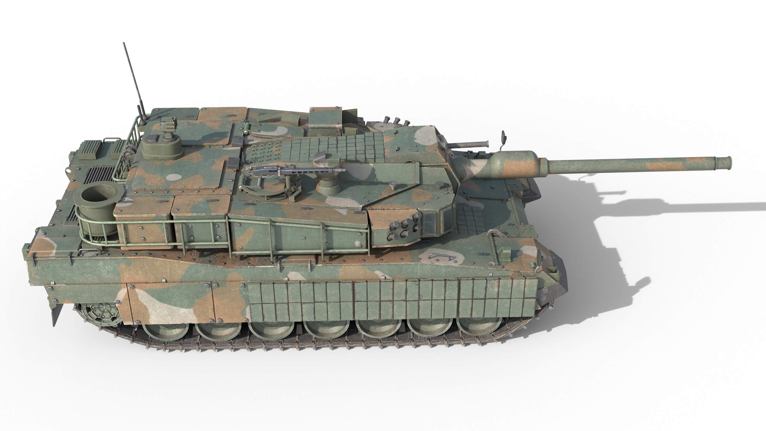 K2 Black Panther Tank 3D Model by 3dstudio