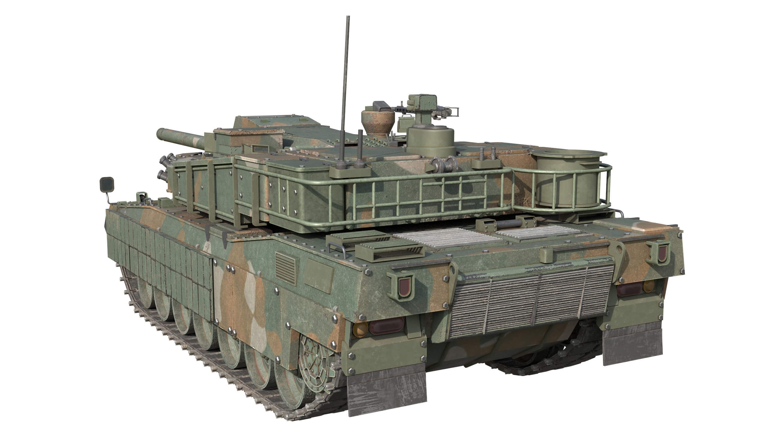 K2 Black Panther Tank 3D Model by 3dstudio