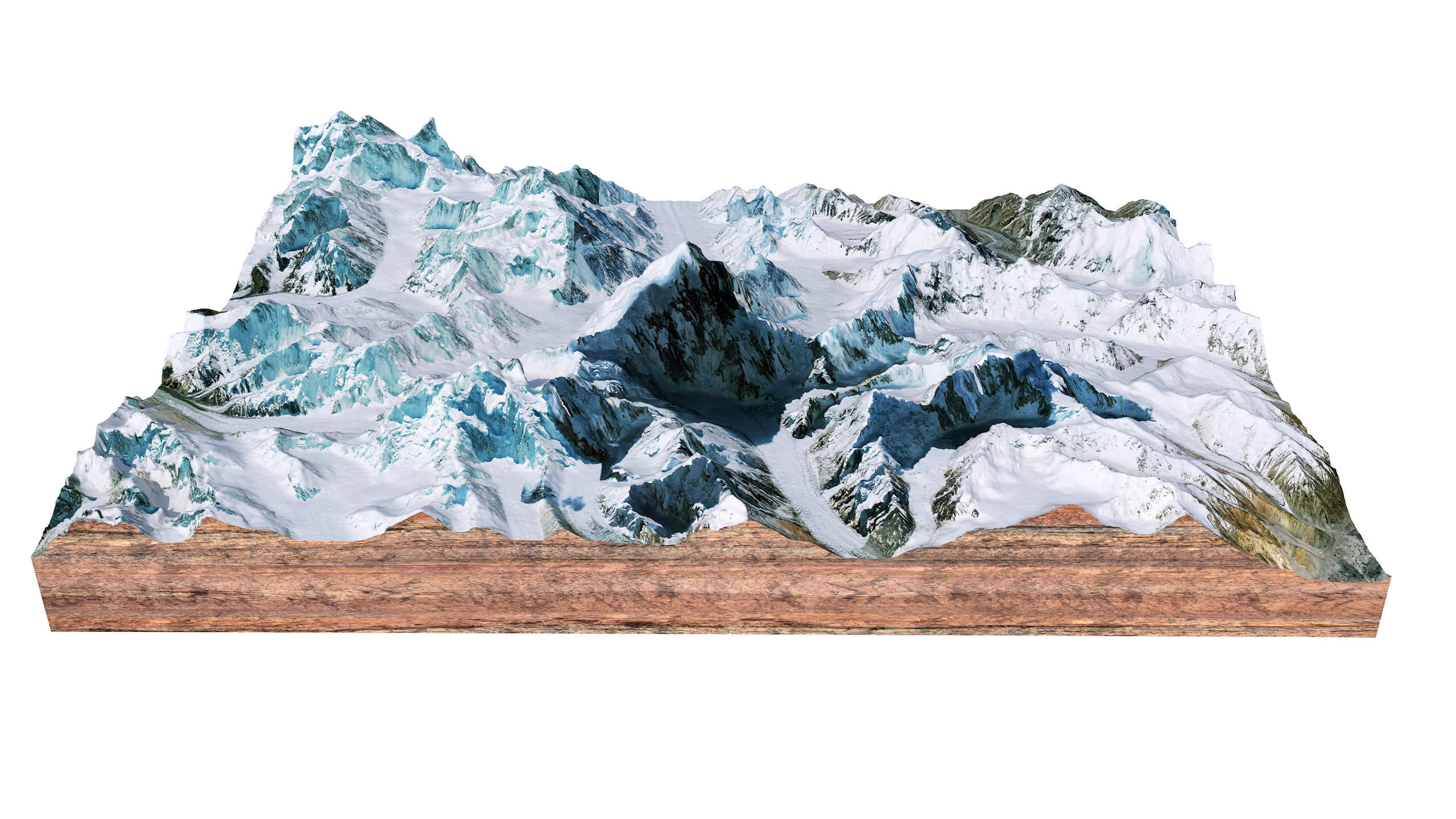 K2 Mountain Pakistan Terrain 3D Model by 3dstudio