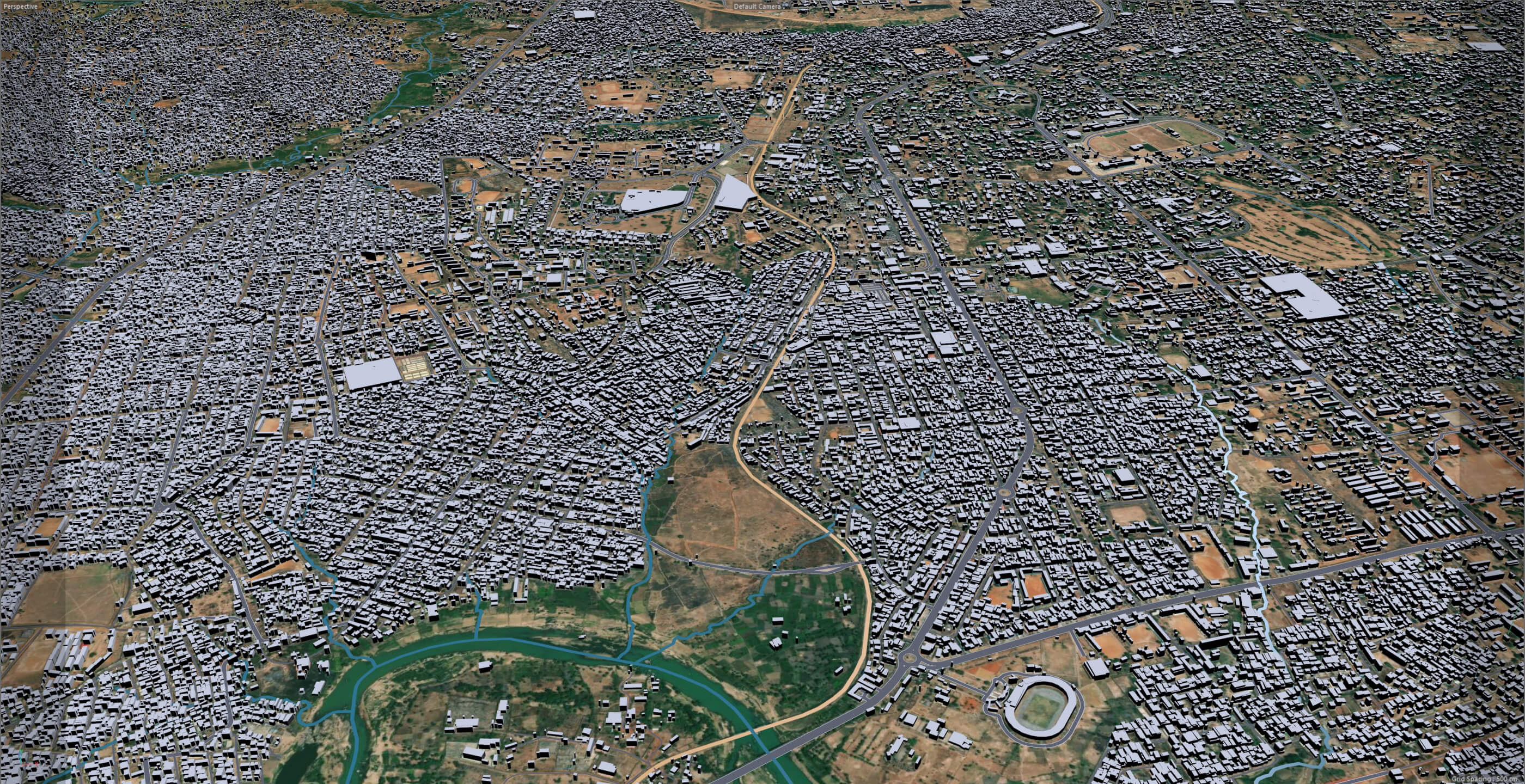 Kaduna City Nigeria 3D Model 25km by 3dstudio