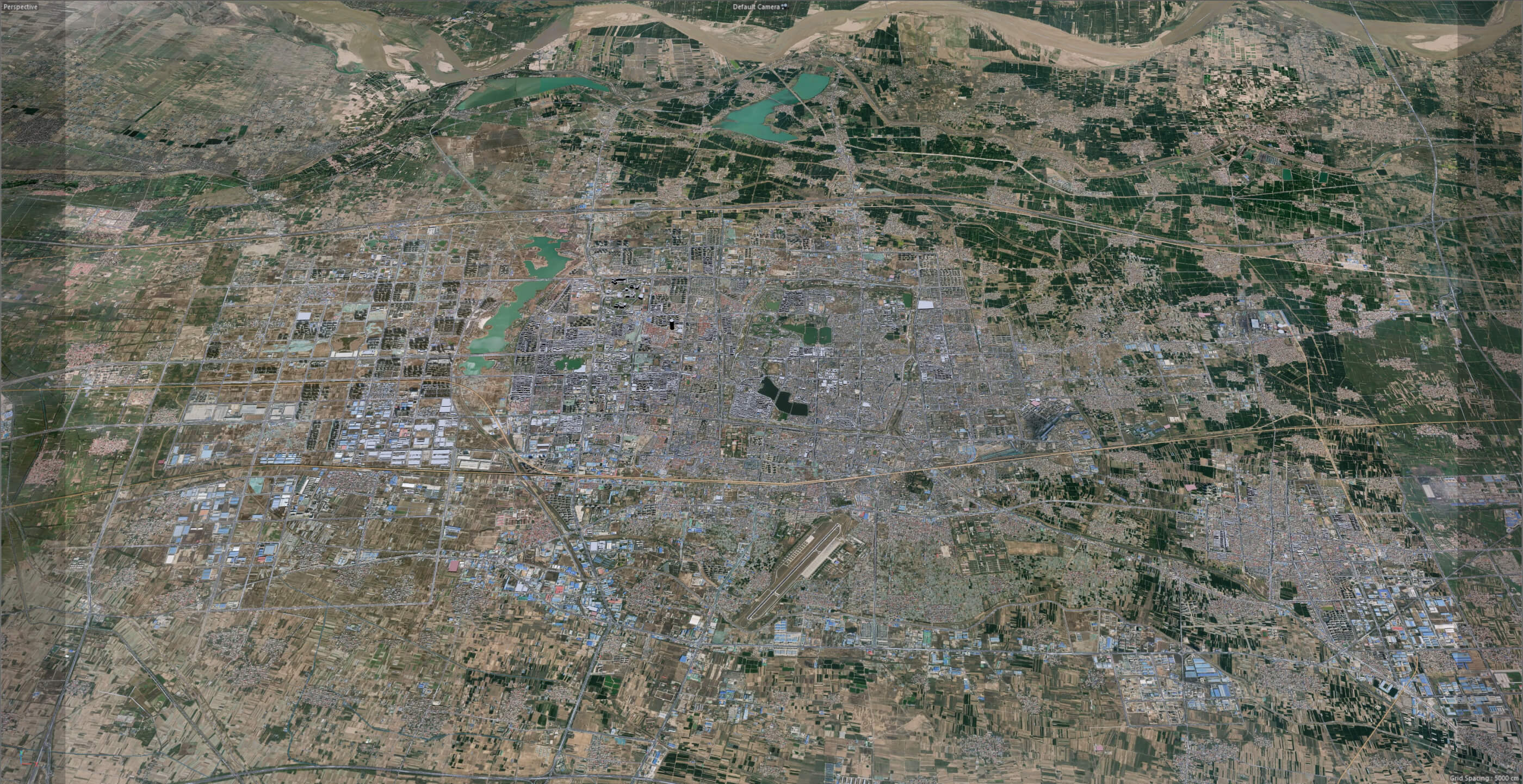 Kaifeng Henan City China 3D Model 40km by 3dstudio